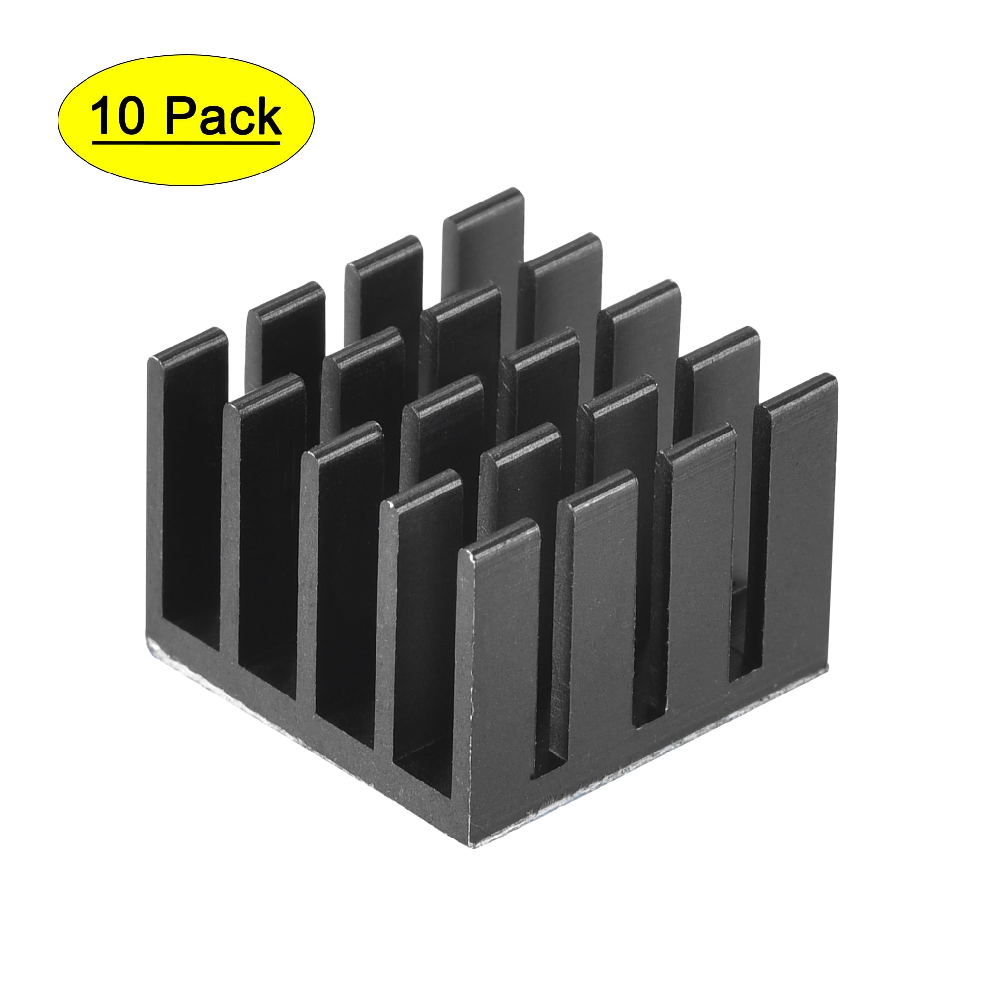 Uxcell 14x14x10mm Thermal Sticky Aluminum Heatsink Electronic Radiators ...
