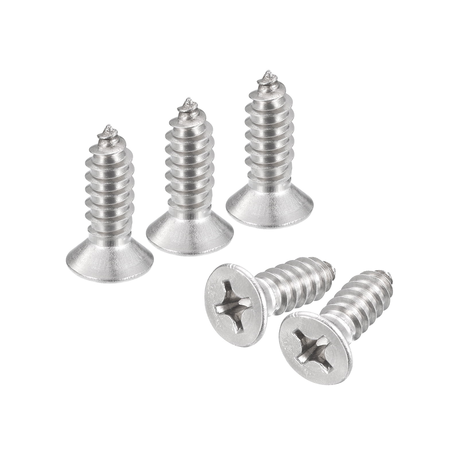 Uxcell #14x3/4" Wood Screws, 15 Pack Phillips Self Tapping Screws 304 ...