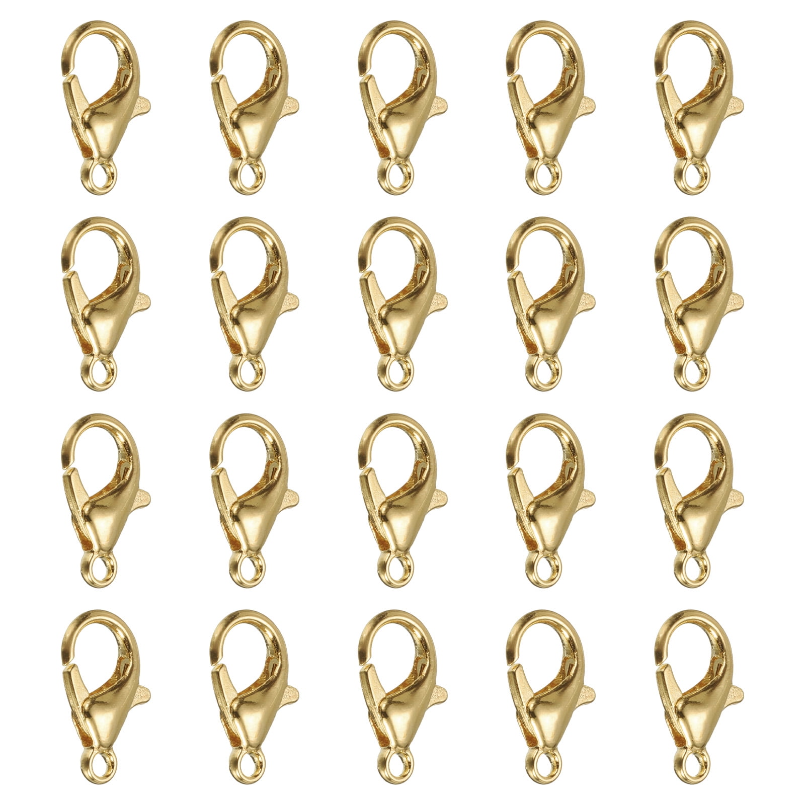 Uxcell 14x7mm Lobster Clasp, 100Pcs Metal Lobster Claws Clasp Connector ...