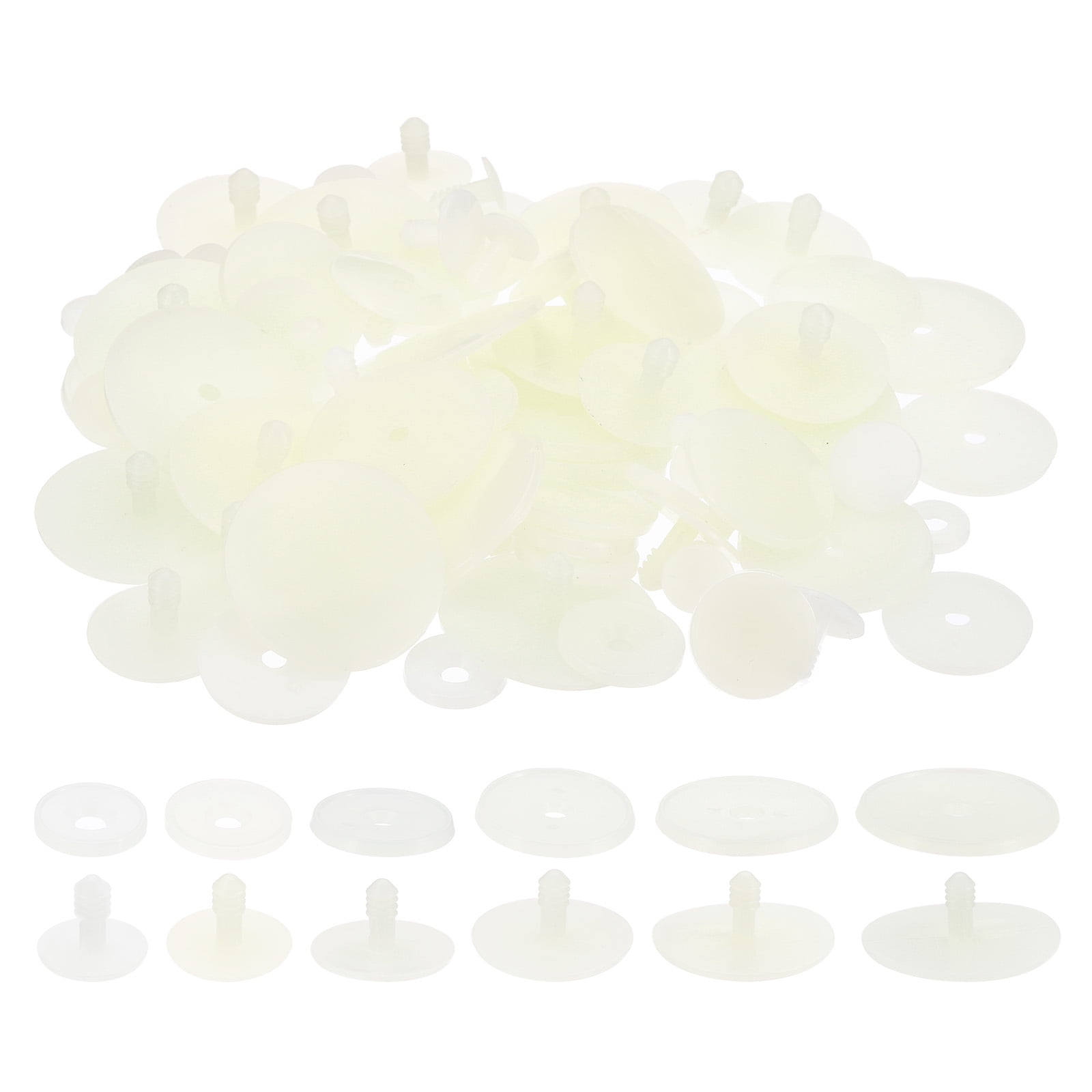 Uxcell 15, 20, 25, 30, 35, 40, 45mm Doll Joints, 42Set Plastic Animal ...