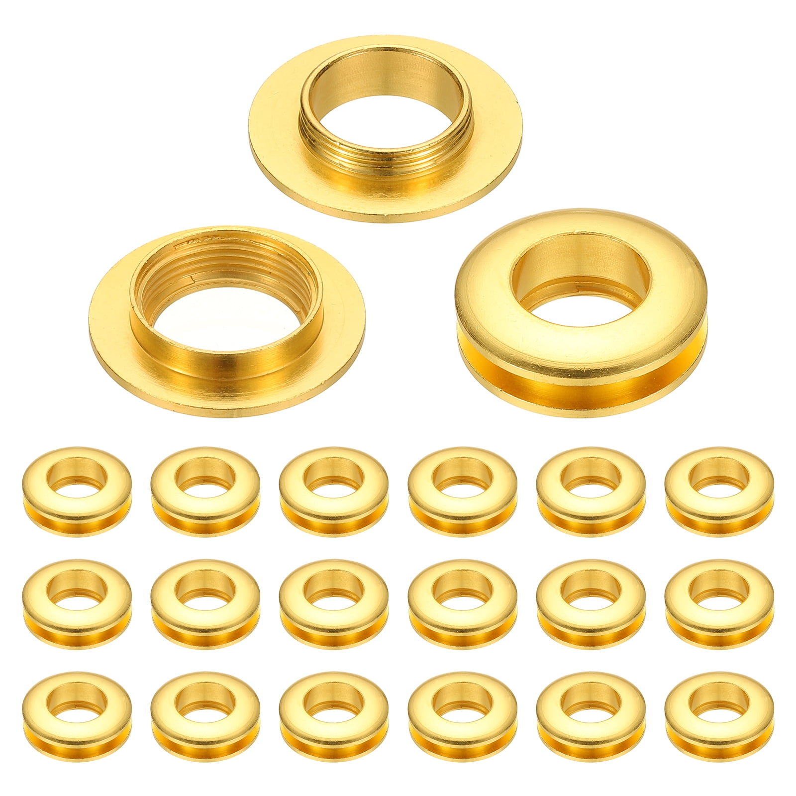 Uxcell Grommets Solid Brass Hole Eyelets Bags Garment Shoe Clothes ...