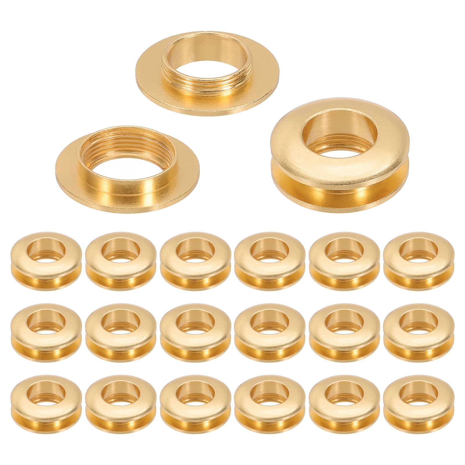 Uxcell Grommets Solid Brass Hole Eyelets Bags Garment Shoe Clothes ...