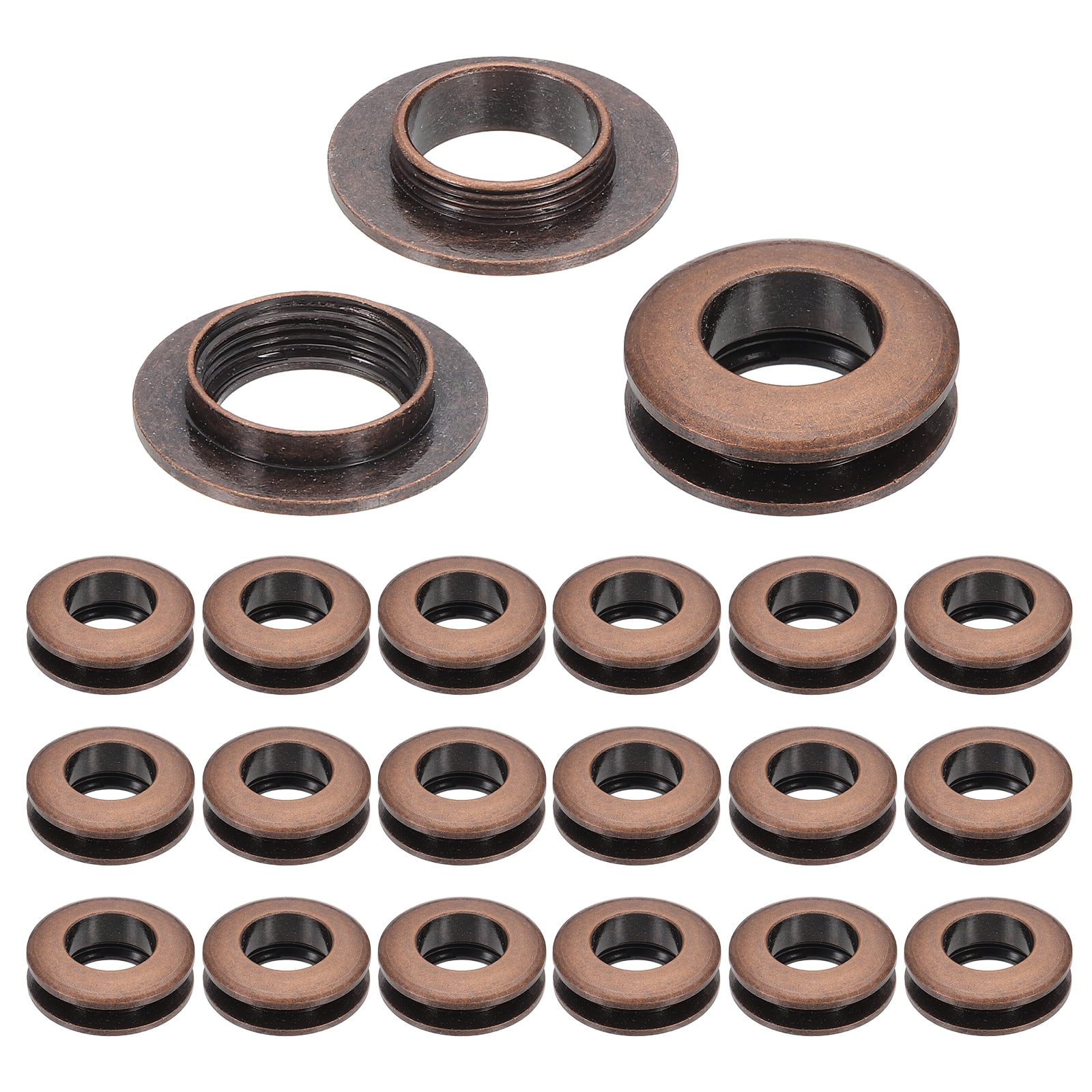 Uxcell Grommets Solid Brass Hole Eyelets Bags Garment Shoe Clothes ...