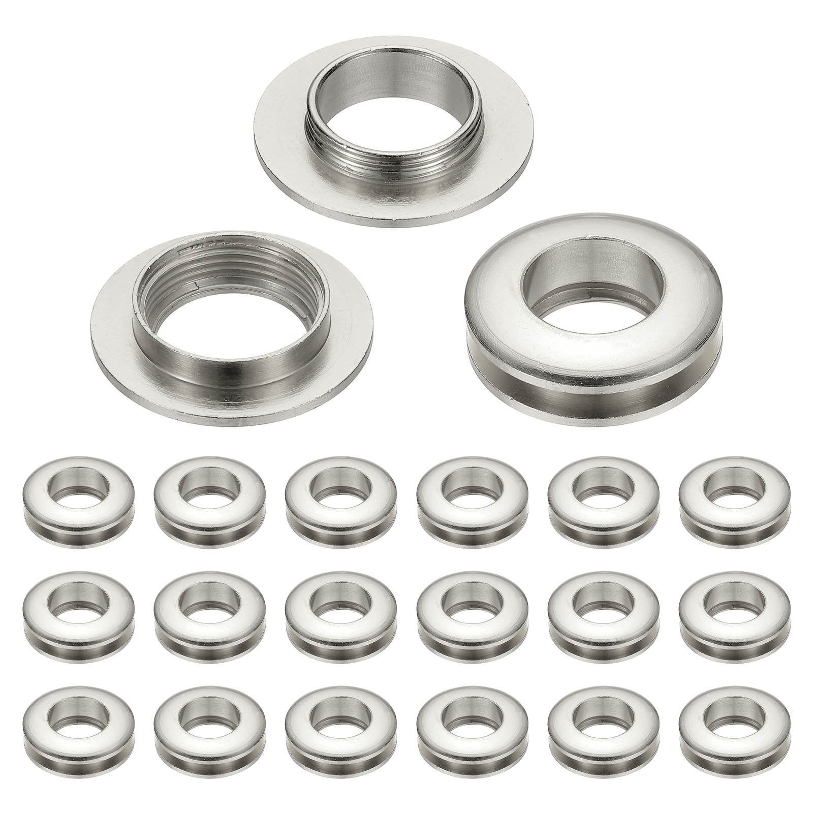 Uxcell 15.5mm(5/8 inch) Solid Brass Hole Eyelets, 20 Pcs Arc Surface ...