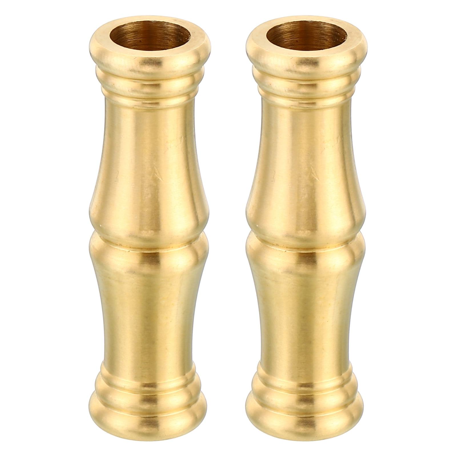 Uxcell 15.5x54mm Solid Brass Lamp Neck Threaded Turned Brass Spindle ...