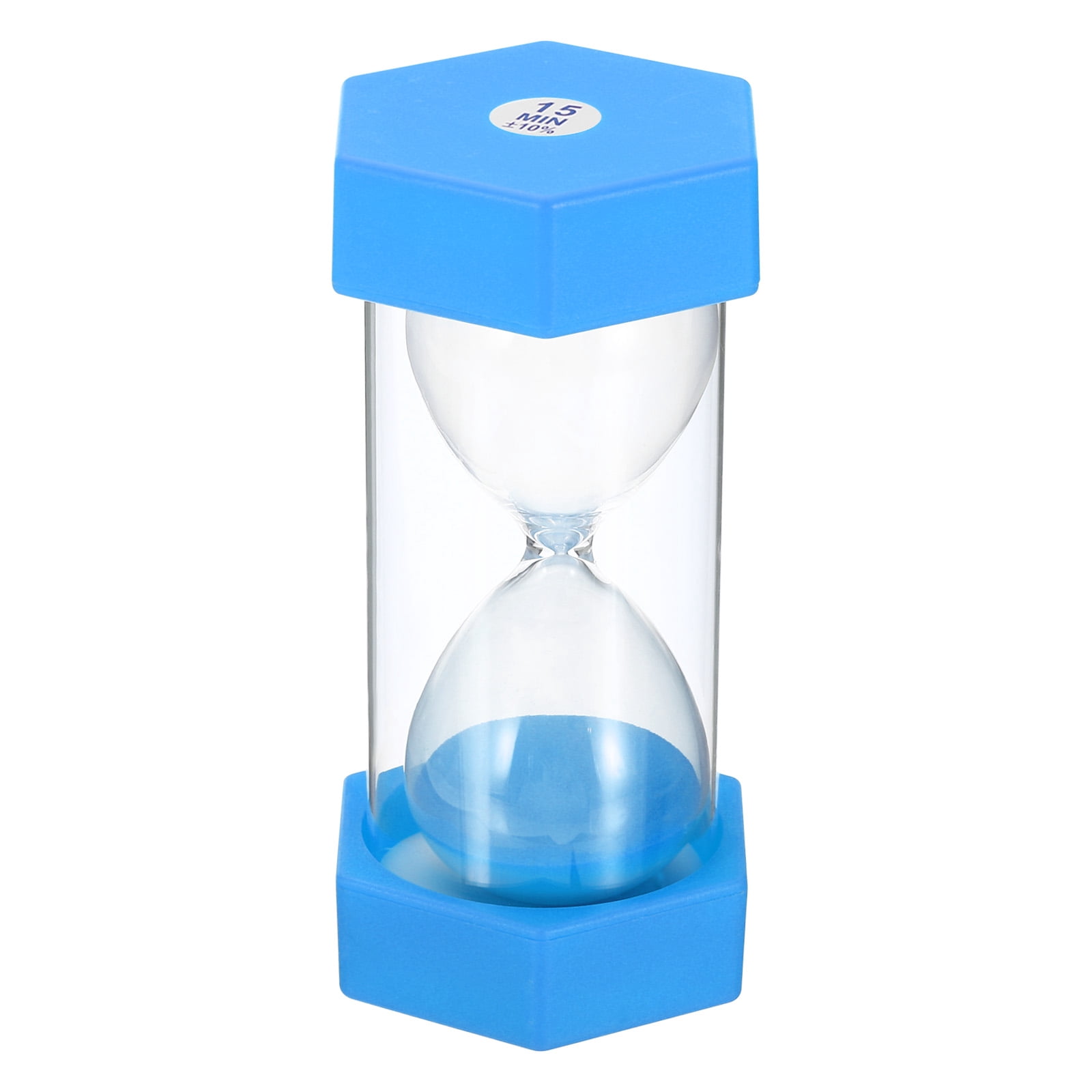 Uxcell 15 Min Sand Timer, Hexagon with Plastic Cover, Count Down Sand ...