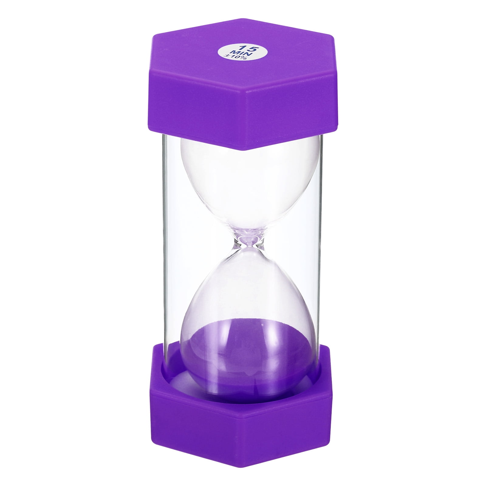Uxcell 15 Min Sand Timer,Hexagon with Plastic Cover,Count Down Sand ...