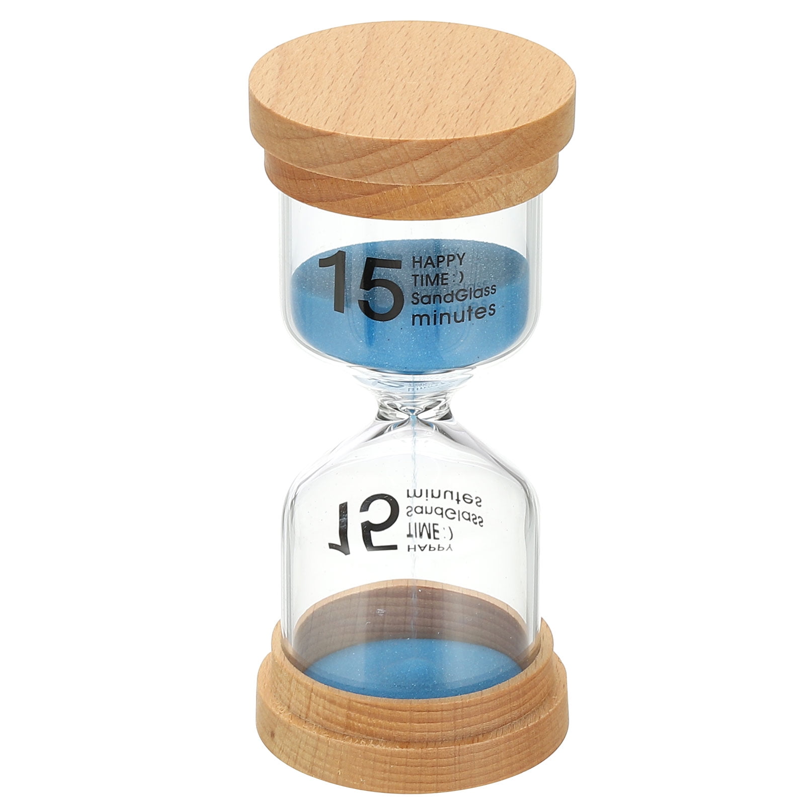 Uxcell 15 Minute Sand Timer, Wooden Sand Watch Glass Sand Clock for ...