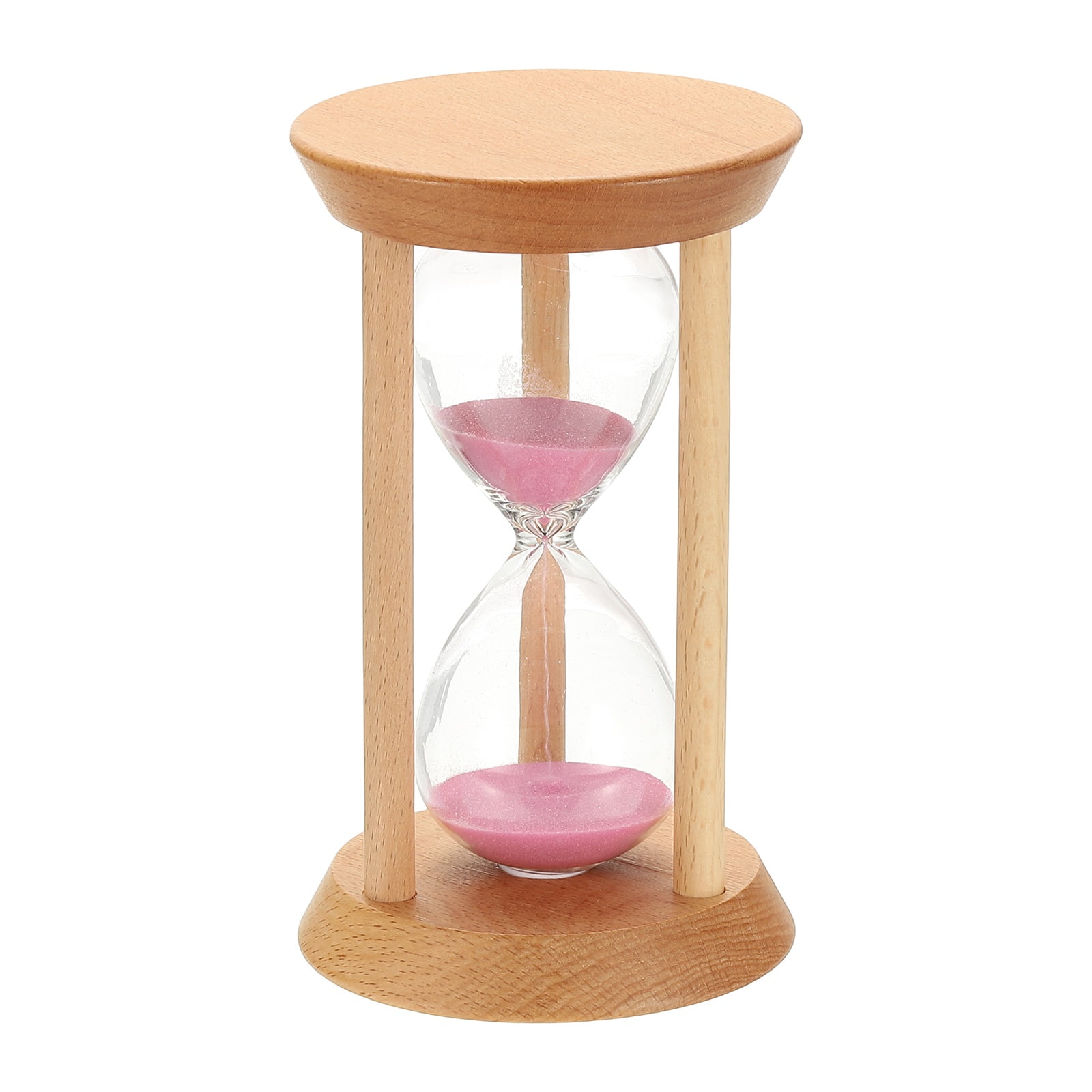 Uxcell 15 Minutes Sand Timer, 1 Pcs Wooden Sand Watch High Glass ...