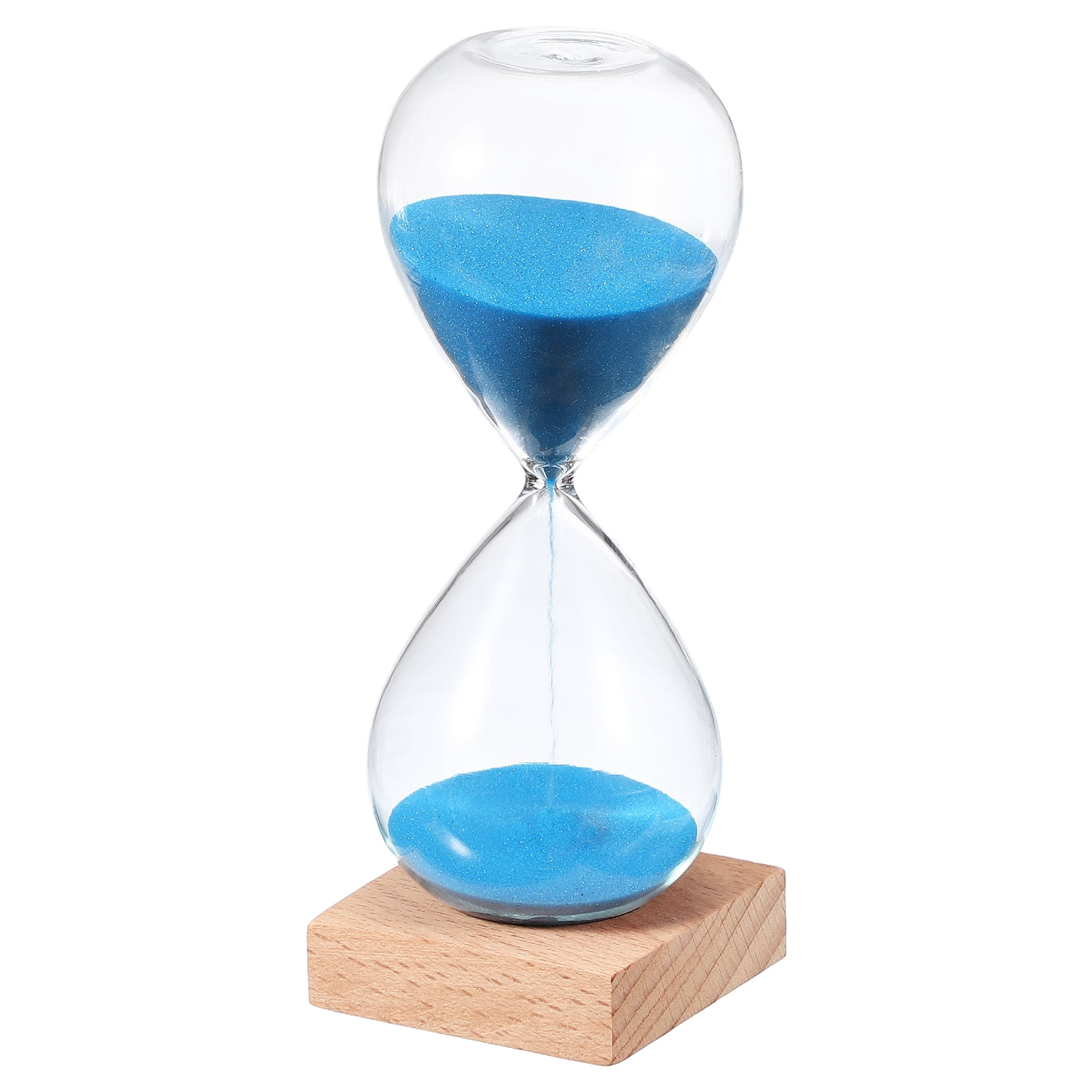Uxcell 15 Minutes Sand Timer, Sand Watch with Wood Base Hour Glass ...