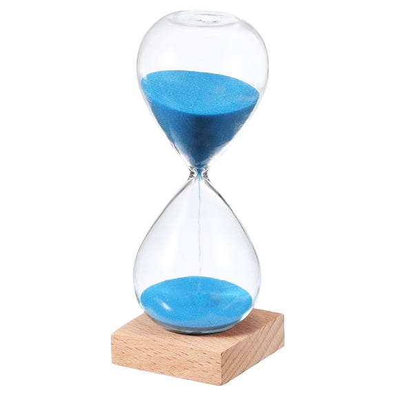 Uxcell 15 Minutes Sand Timer, Sand Watch with Wood Base Hour Glass ...