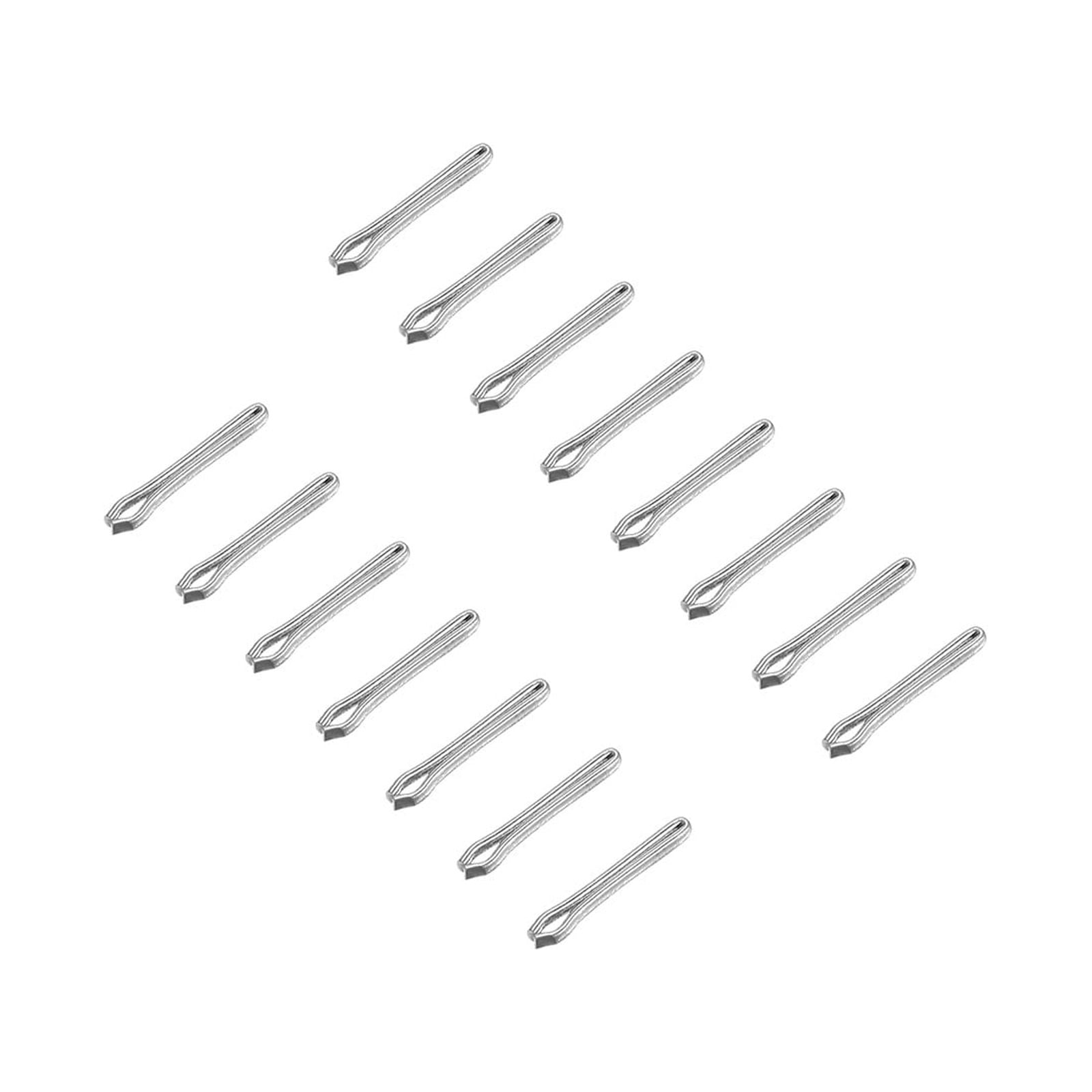 Uxcell 15 Pack 10mm Watch Band Link Cotter Pin, Stainless Steel 0.9mm ...
