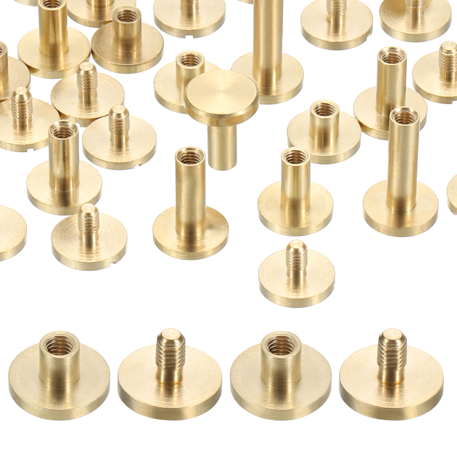 Uxcell 15 Pack 8*10*4mm Spikes for Clothes Screw Flat Head Spikes ...