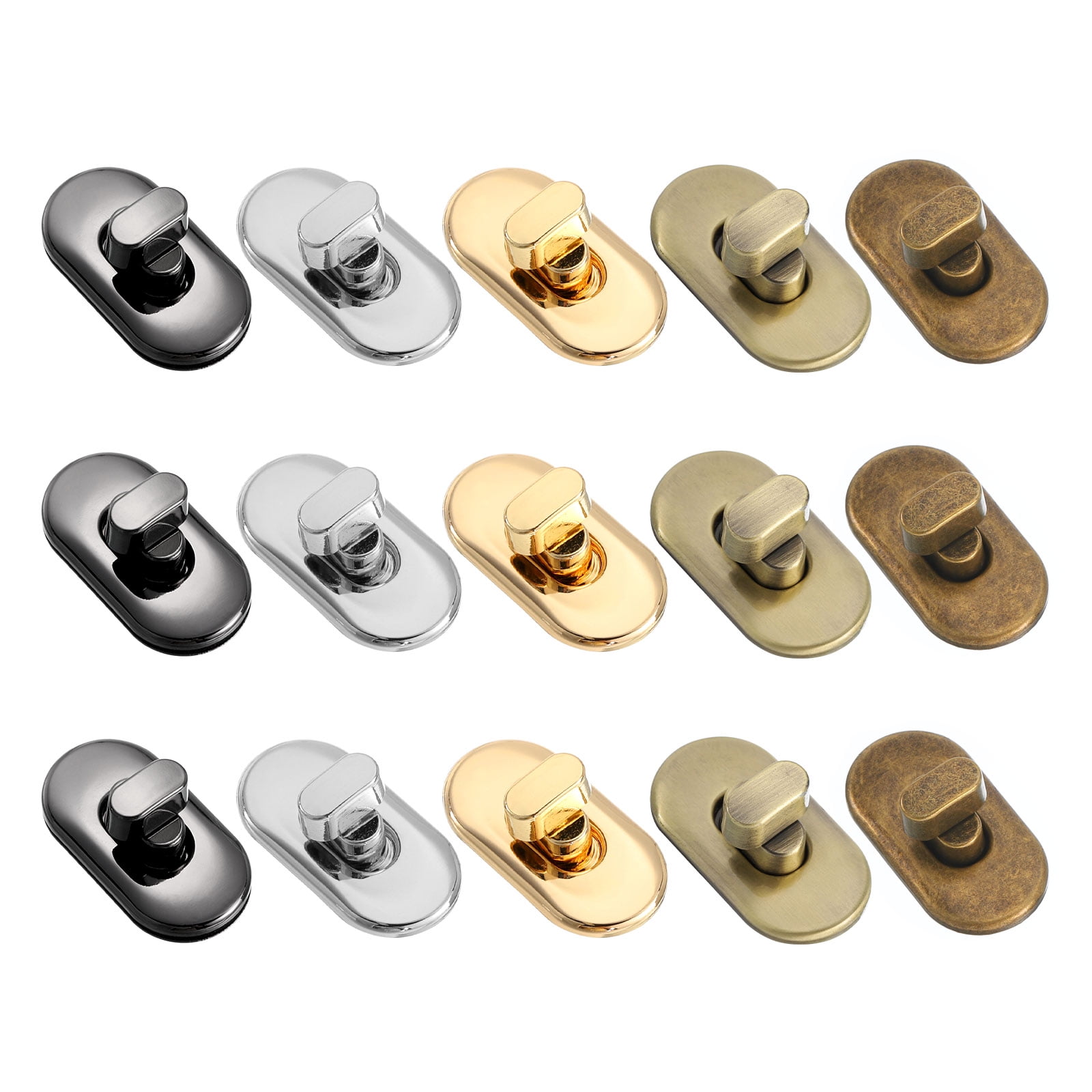 Uxcell 15 Pack Alloy Twist Lock Fasteners Quarter Turn Fasteners Bag ...