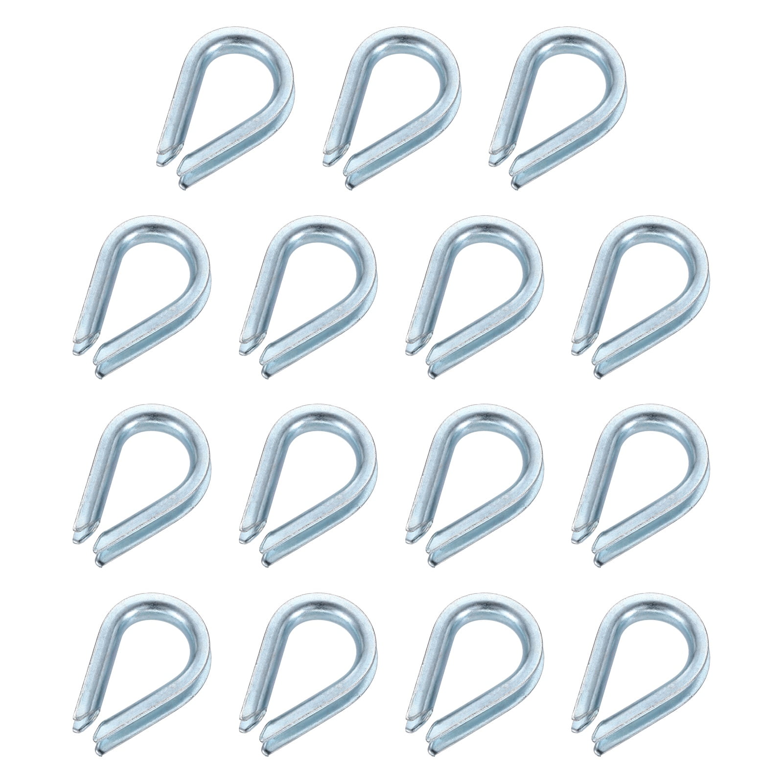 Uxcell 15 Pack Wire Rope Thimble, 1/8" M3 Carbon Steel Thimble for 1/8 ...