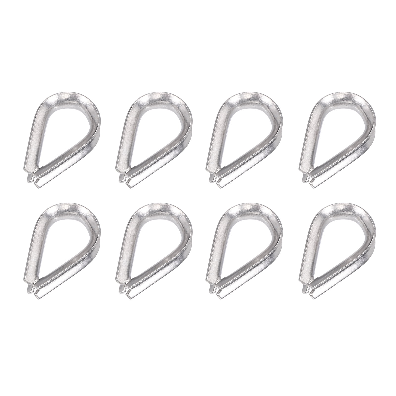Uxcell 15 Pack Wire Rope Thimble, 5/32" M4 Stainless Steel Thimble for ...