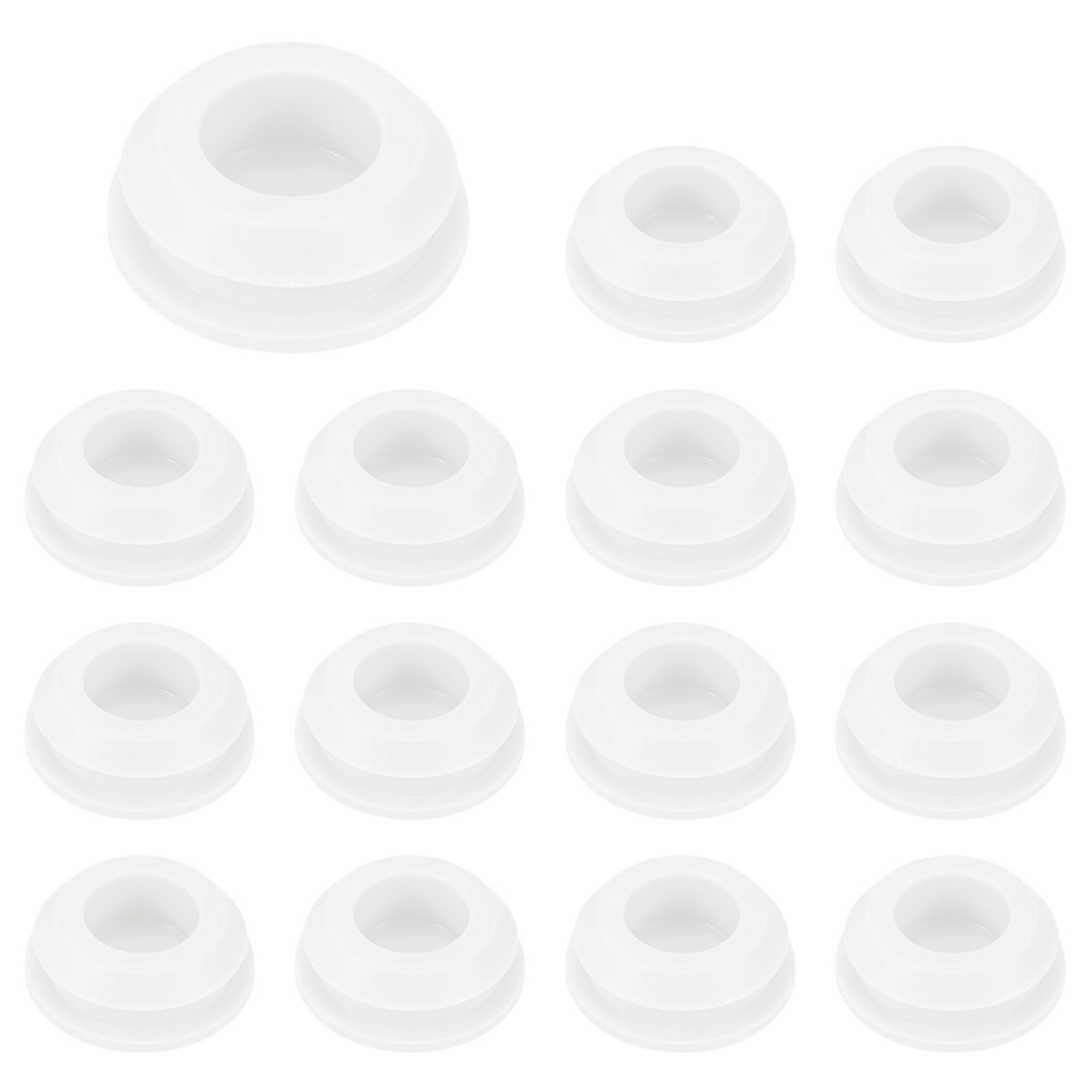 Uxcell 15-Packs Silicone Plugs, Snap in Locking Hole Plugs for 12-13mm ...