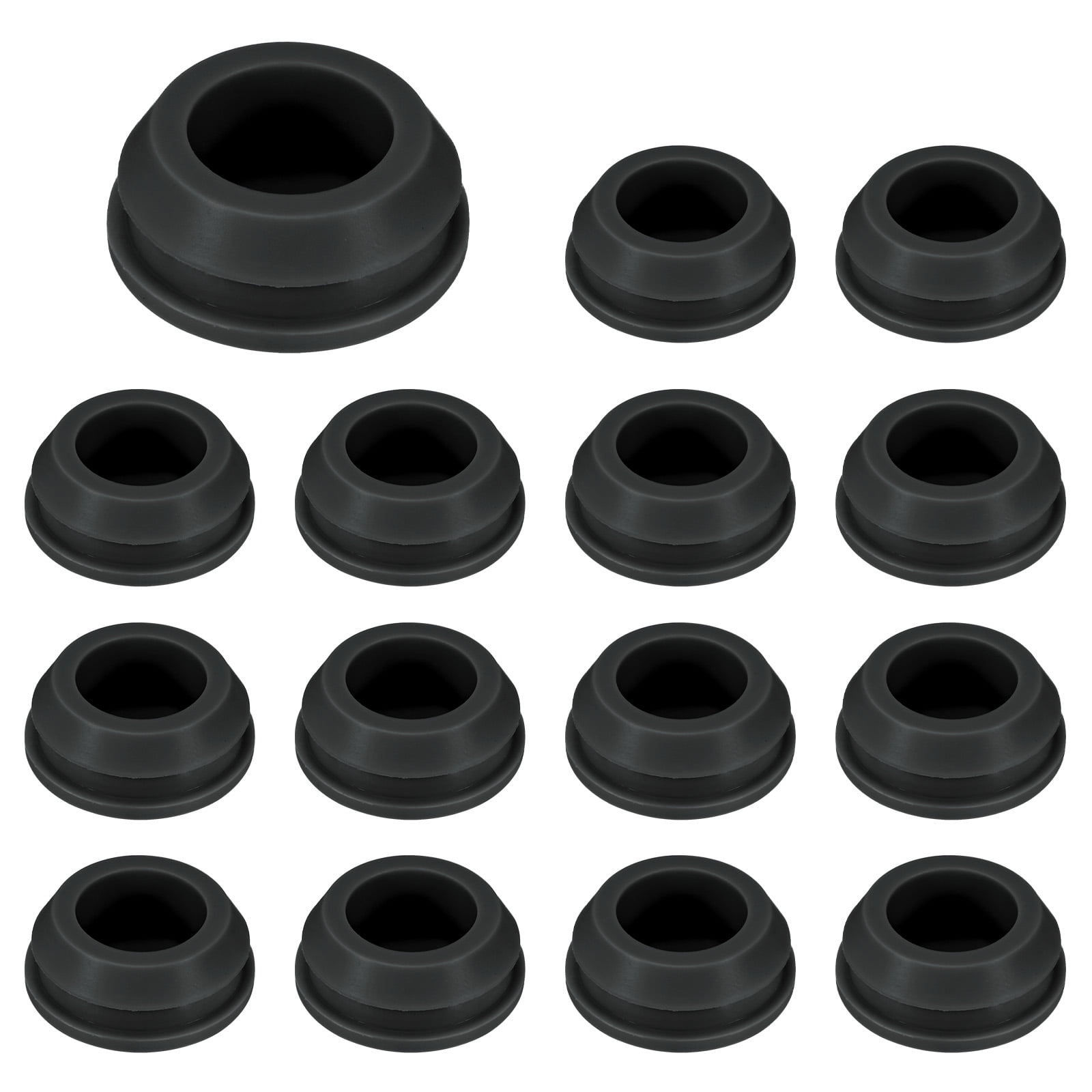 Uxcell 15-Packs Silicone Plugs, Snap in Locking Hole Plugs for 14-15mm ...