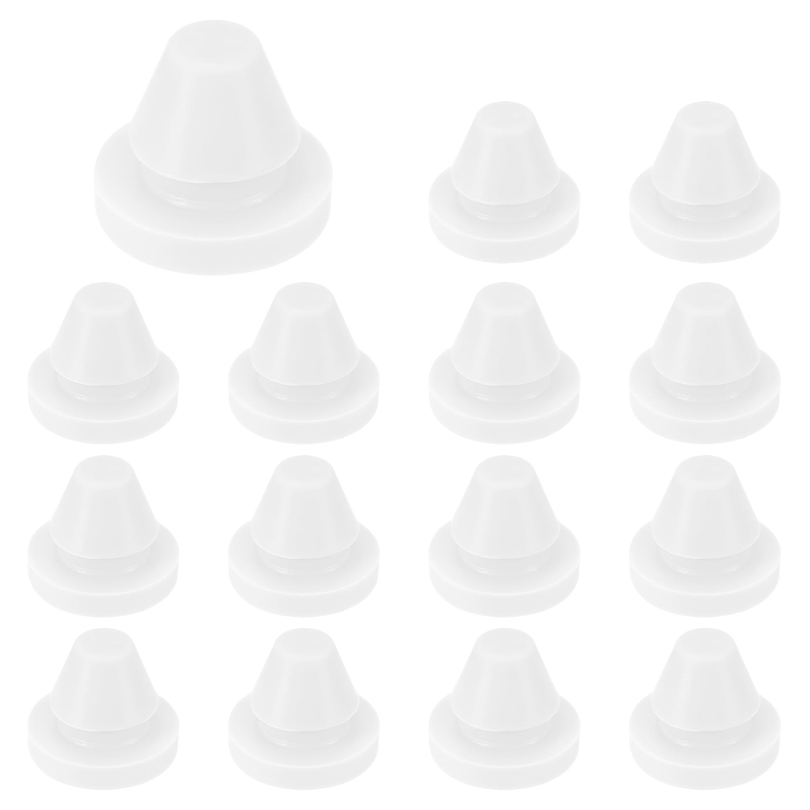 Uxcell 15-Packs Silicone Plugs, Snap in Locking Hole Plugs for 7-8mm ...