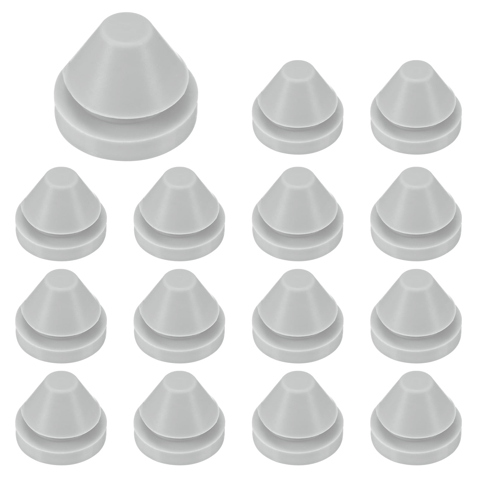 Uxcell 15-Packs Silicone Plugs, Snap in Locking Hole Plugs for 9-10mm ...