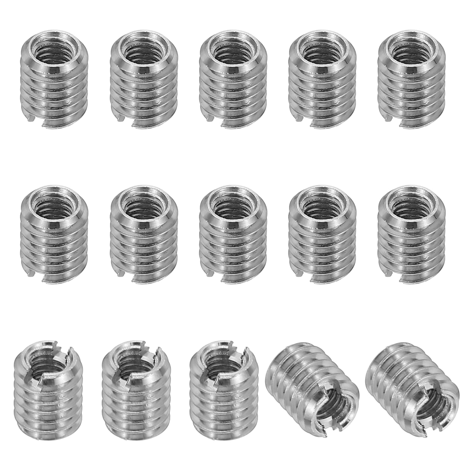 Uxcell 15 Pcs 316 Stainless Steel Thread Repair Insert Nut M4 x 0.7mm ...