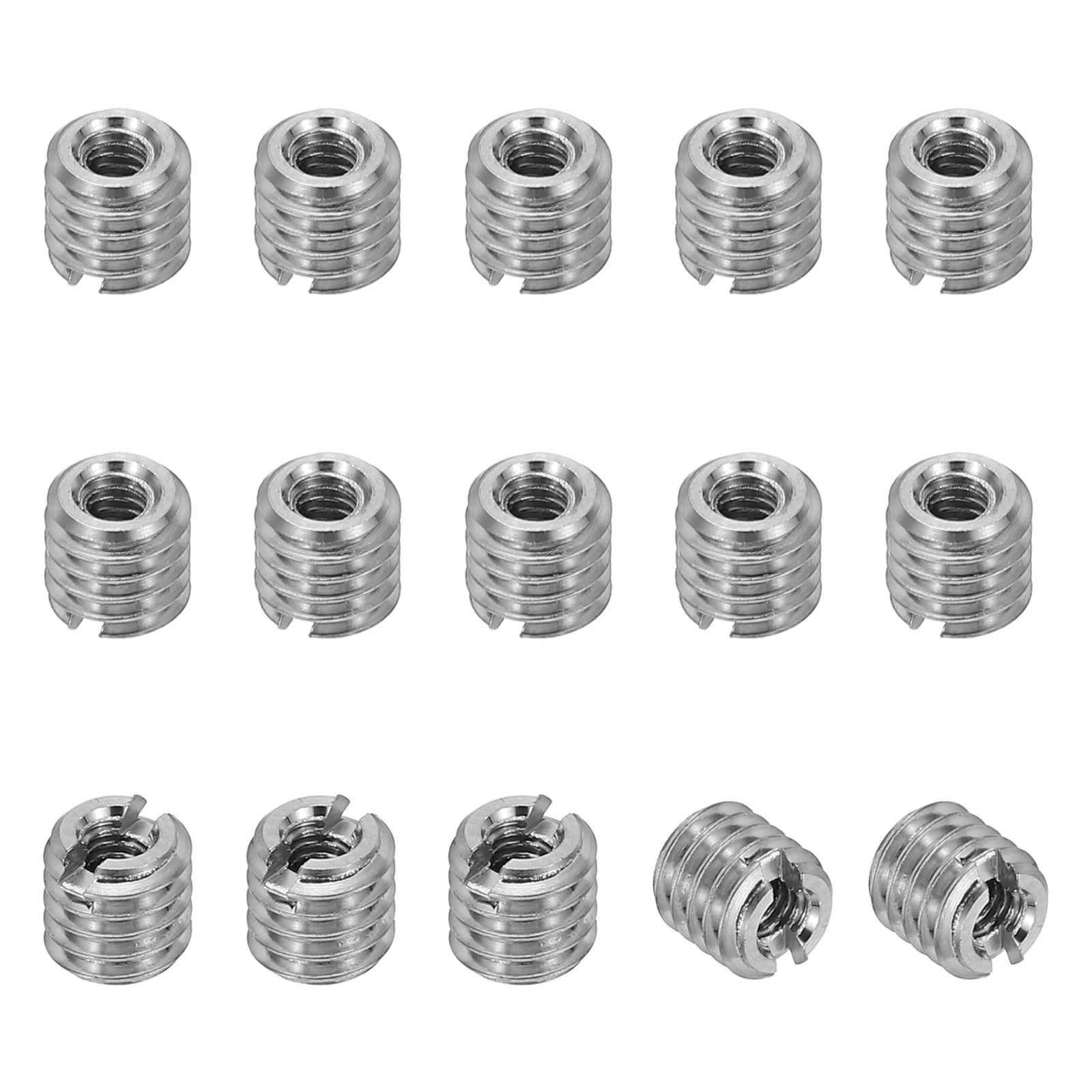 Uxcell 15 Pcs 316 Stainless Steel Thread Repair Insert Nut M4 x 0.7mm ...