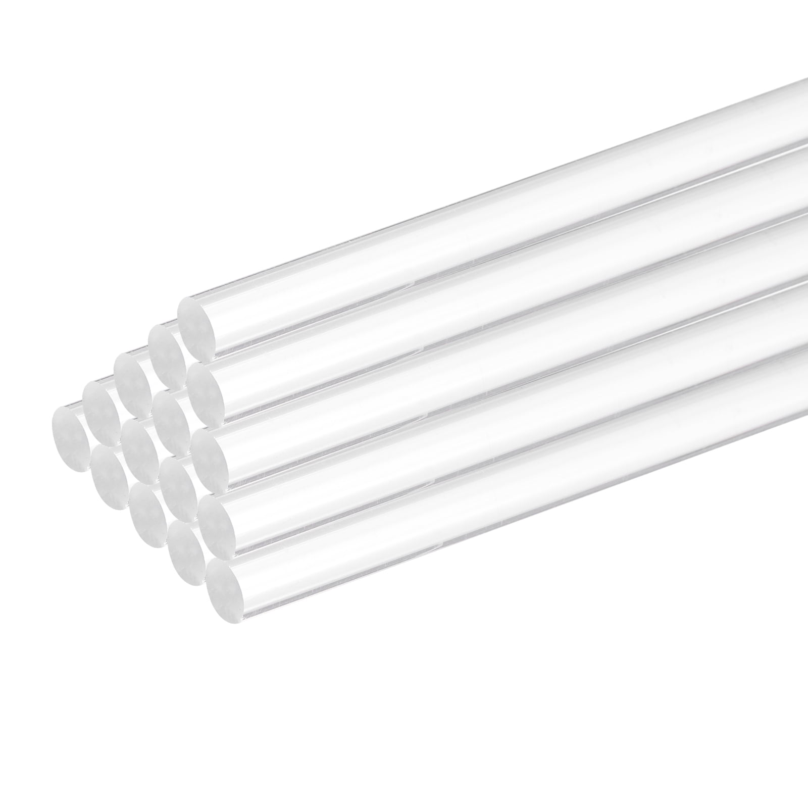 Uxcell 15 Pcs Acrylic Round Rods 3/16" x 10" Clear Acrylic Dowel Rods ...