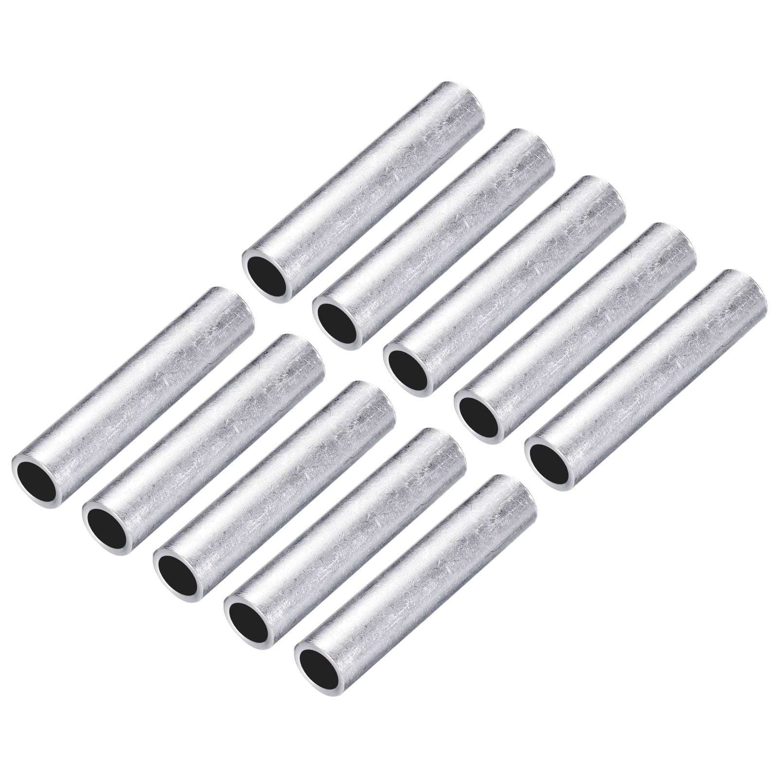 Uxcell 15 Pcs Non Insulated Butt Connectors 11mm Aluminium Wire ...