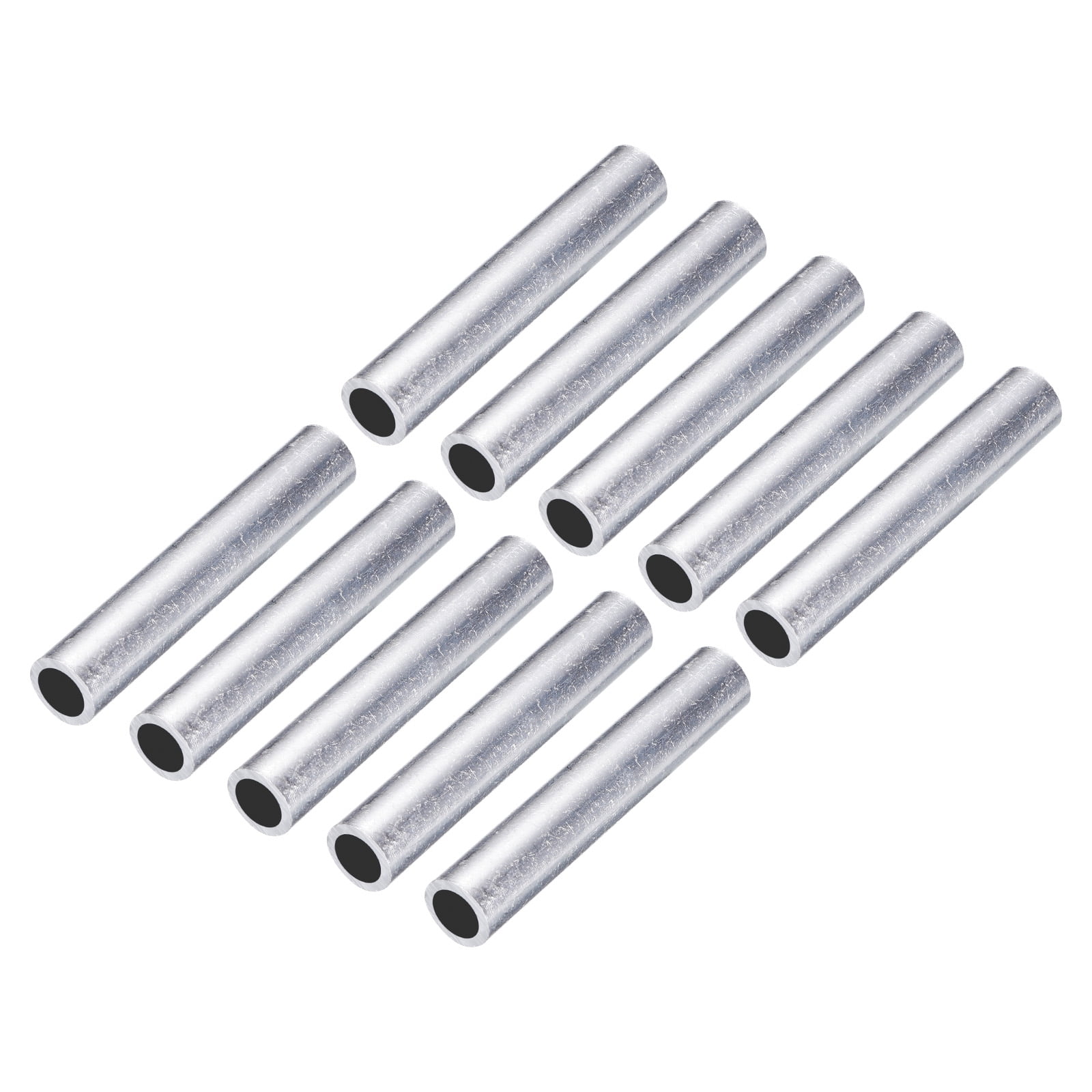 Uxcell 15 Pcs Non Insulated Butt Connectors 8mm Aluminium Wire ...