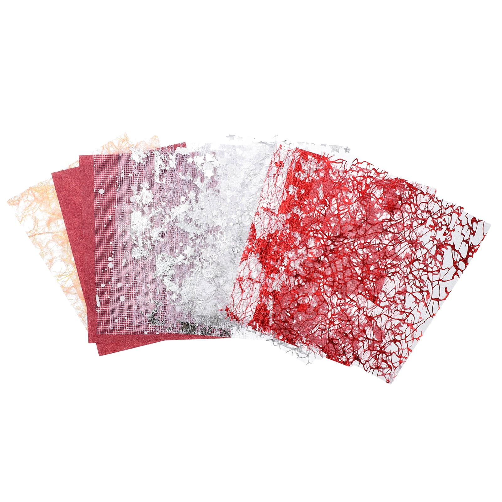 Uxcell 15 Sheets Scrapbook Textured Paper, Red Scrapbooking Paper with ...