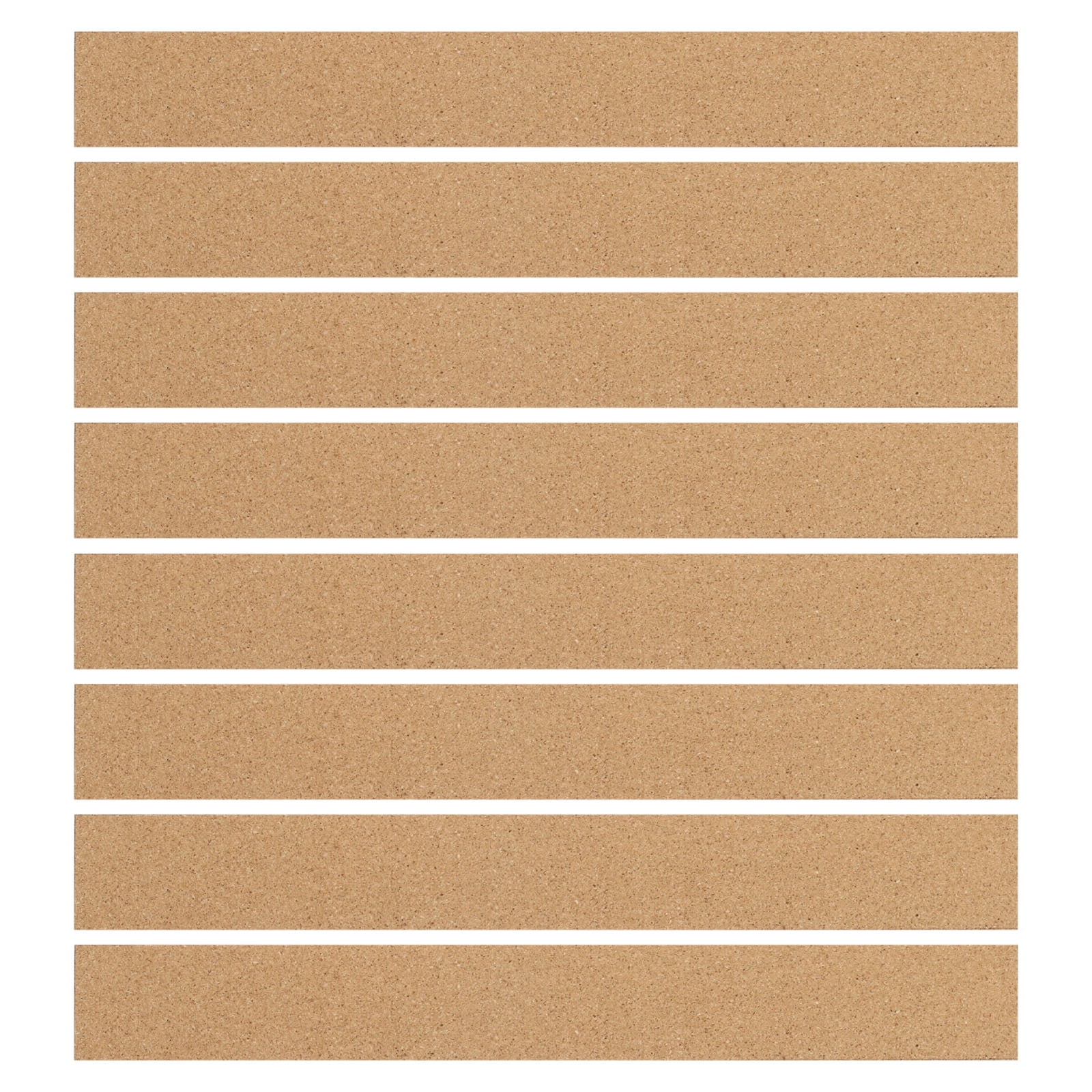 Uxcell 15"x2" 1/2" Thick Cork Board Tiles, 8 Pack Self Adhesive Strip ...