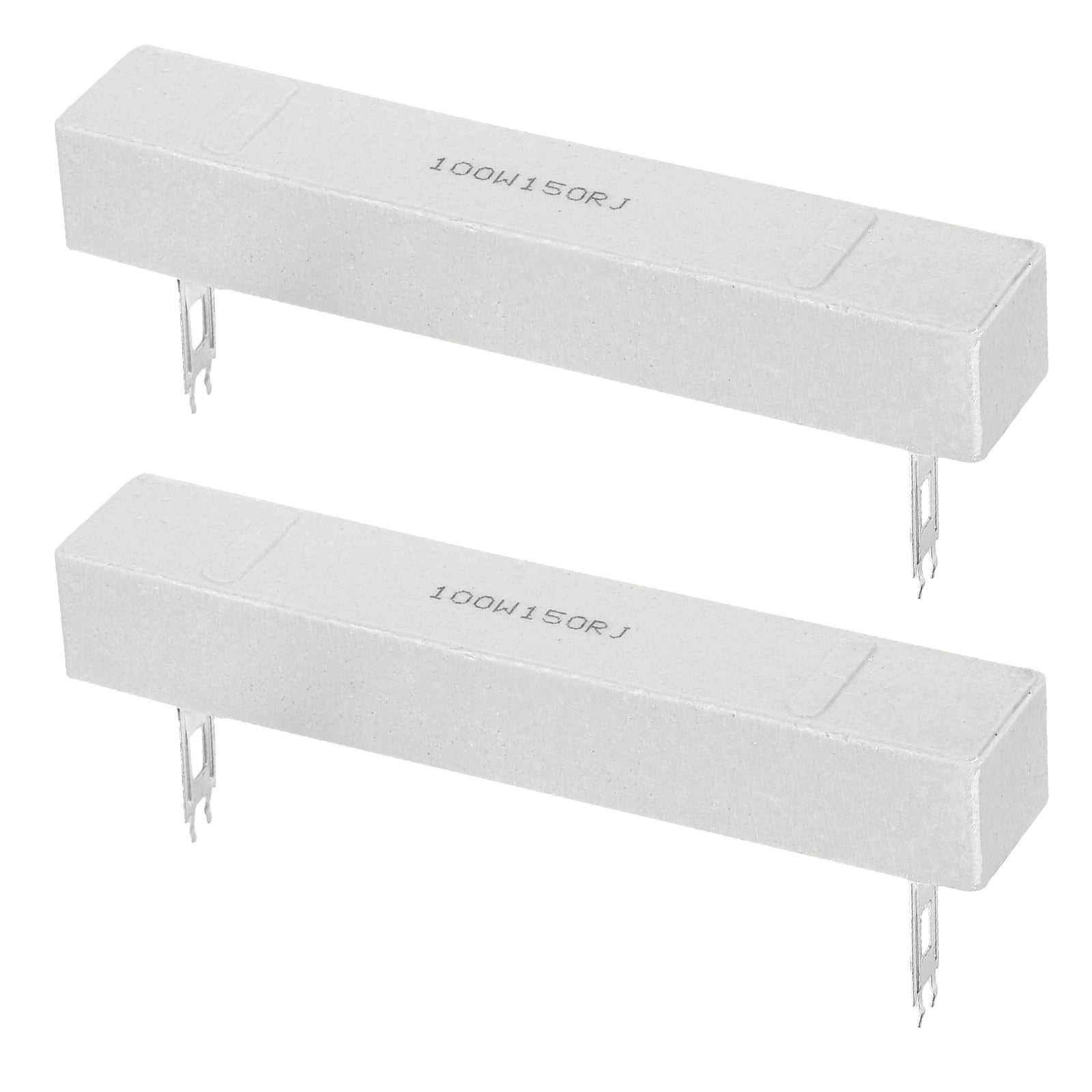 Uxcell 150 Ohm Ceramic Cement Resistor, 100W Power Wirewound Horizontal ...