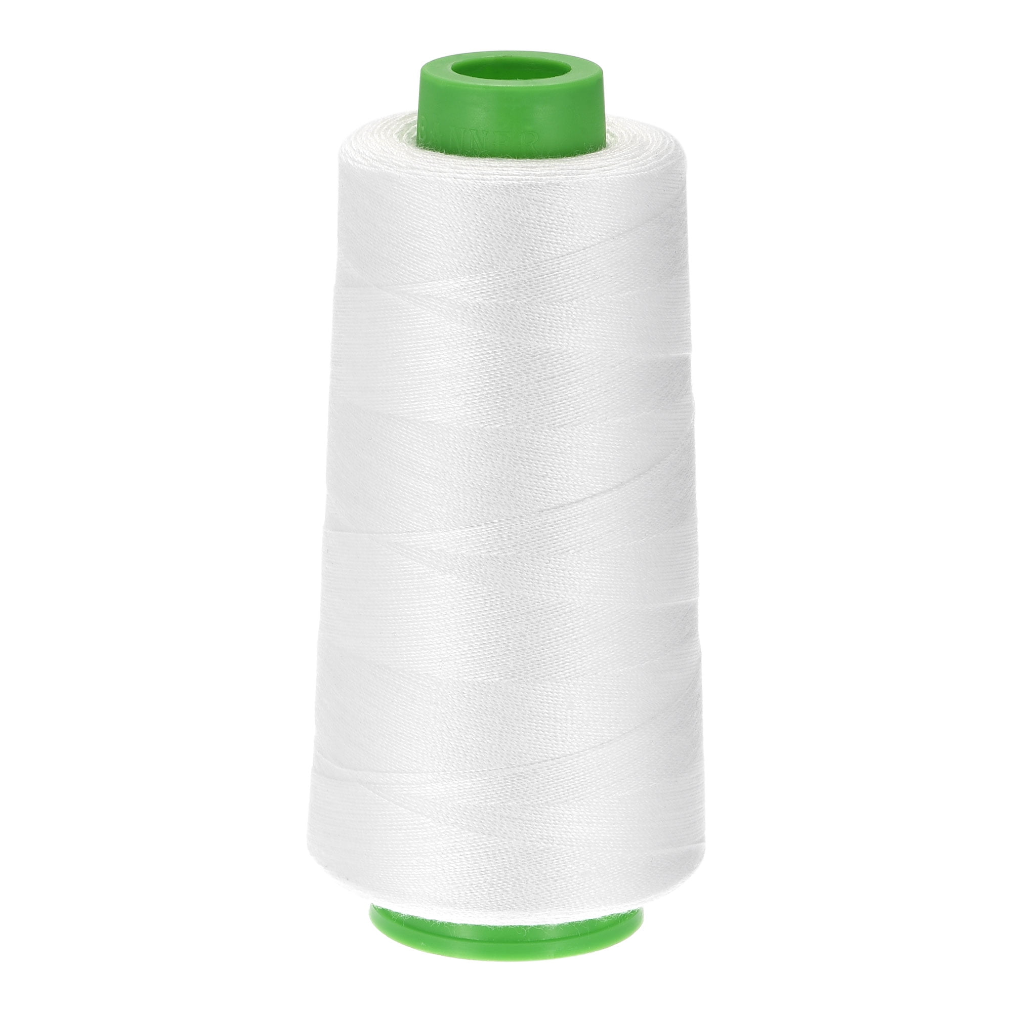 Uxcell 1500 Yards 20S/2 All-Purpose Polyester Sewing Thread (White ...