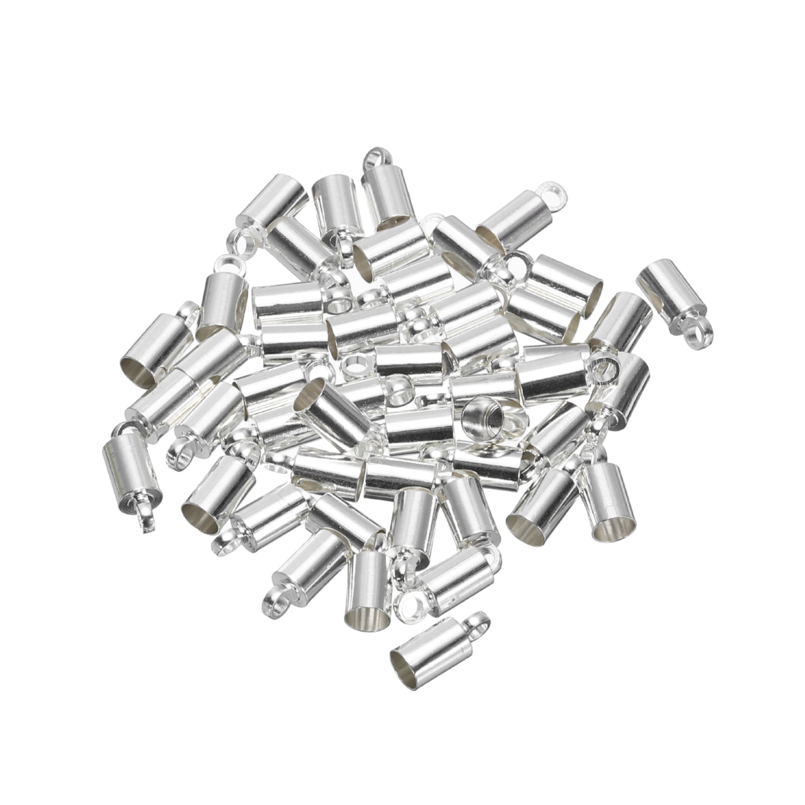 Uxcell 150Pcs Cord End Caps 9mm End Cap Barrel Beads Kumihimo 4.5mm Dia ...