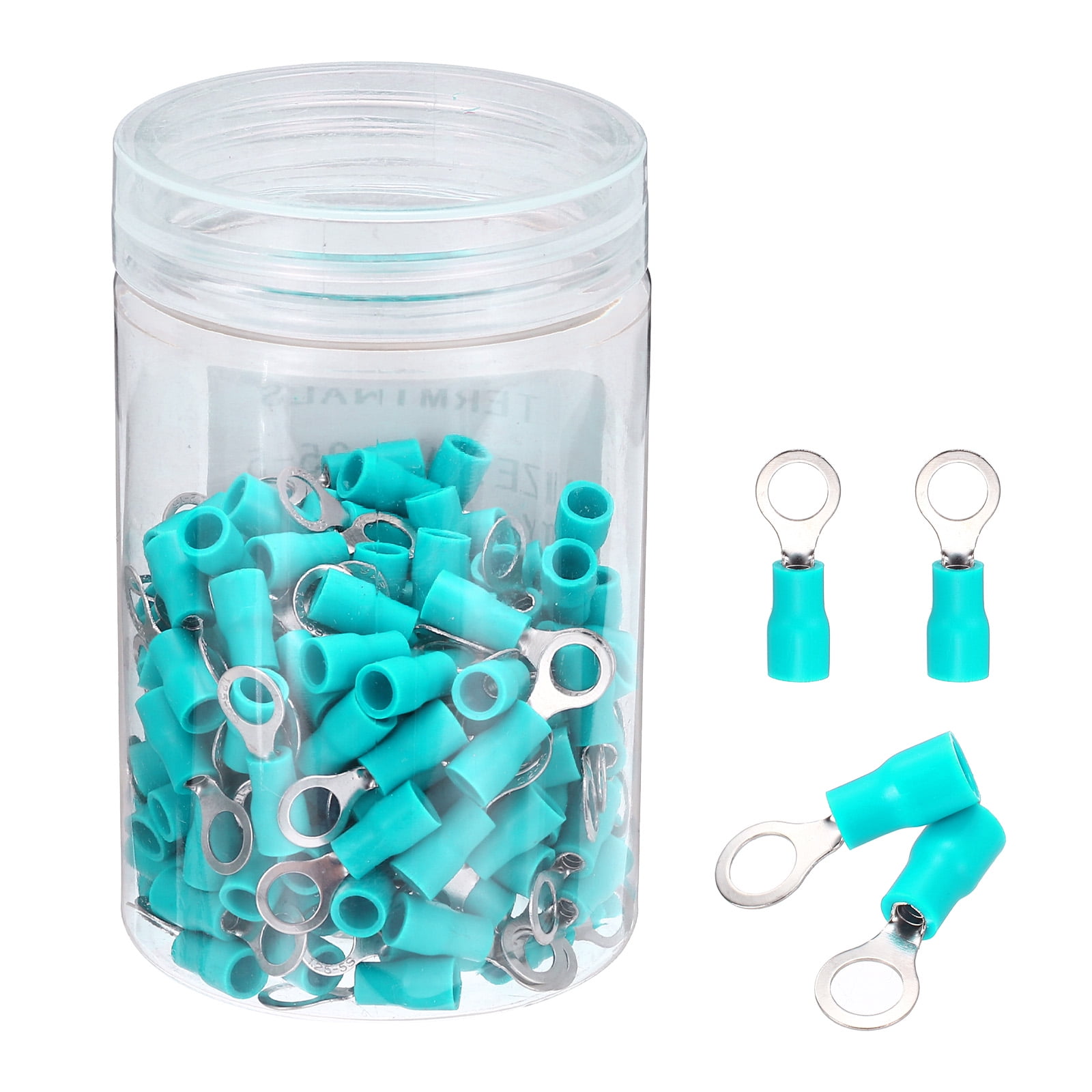 Uxcell 150Pcs Insulated Ring Terminal RVS1.25-5 Battery Lugs 22-16AWG ...
