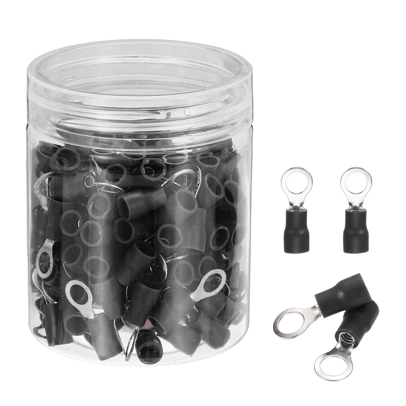 Uxcell 150Pcs Insulated Ring Terminal RVS2-5 Battery Lugs 16-14AWG ...