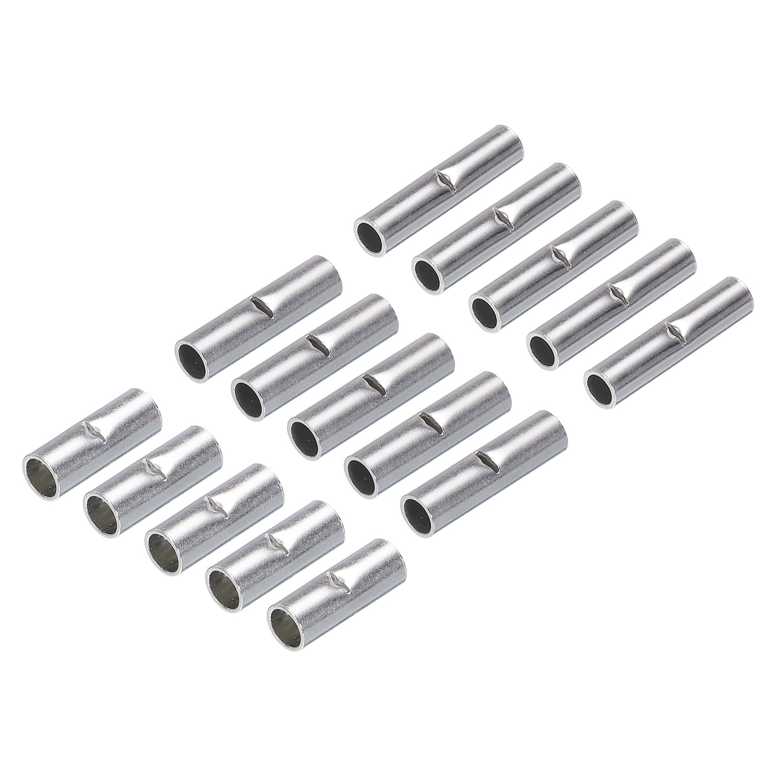 Uxcell 150Pcs Non Insulated Butt Connectors Tinned Copper Wire ...