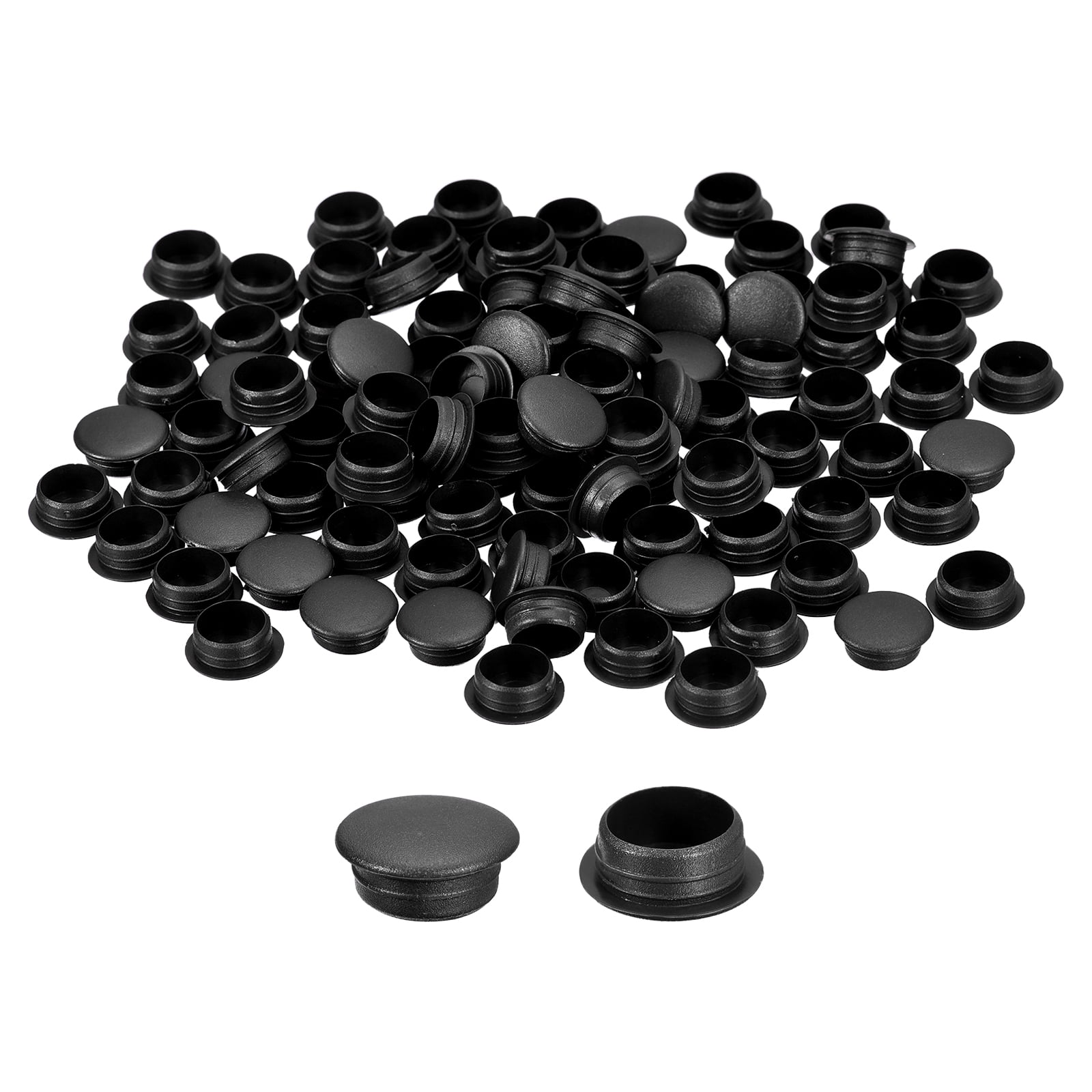 Uxcell 150Pcs Screw Hole Plugs, 12mm(1/2") Dia Button Plugs Snap in ...