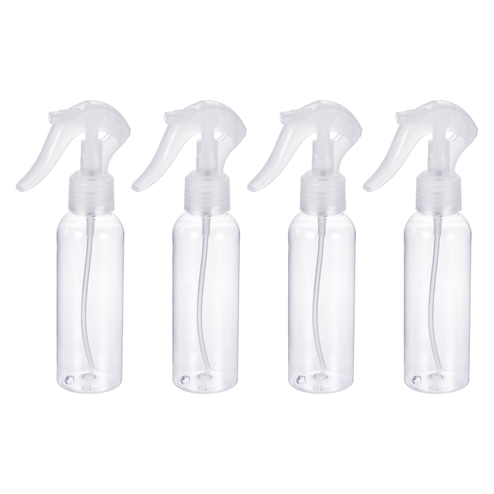 Uxcell 150ml Spray Bottles Refillable Mist Sprayer Plastic Clear 4 Pack ...