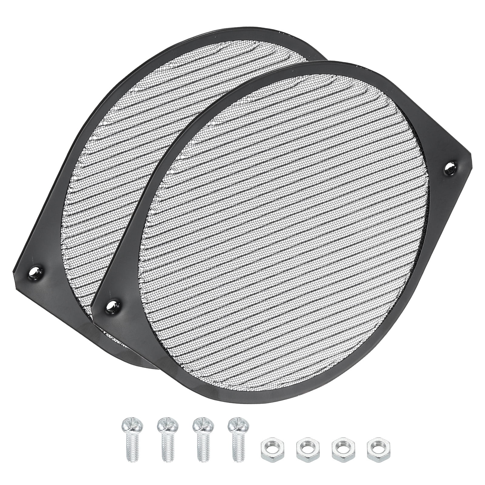 Uxcell 150mm Fan Filter Grill with Screws, 2 Pack Stainless Steel Mesh ...