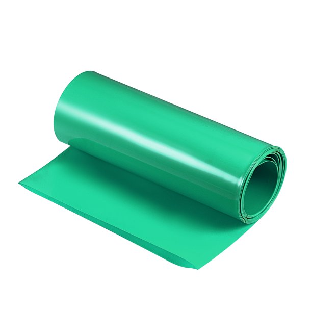 Uxcell 150mm Flat 1.5m Light Green PVC Heat Shrink Tube Wraps Battery ...