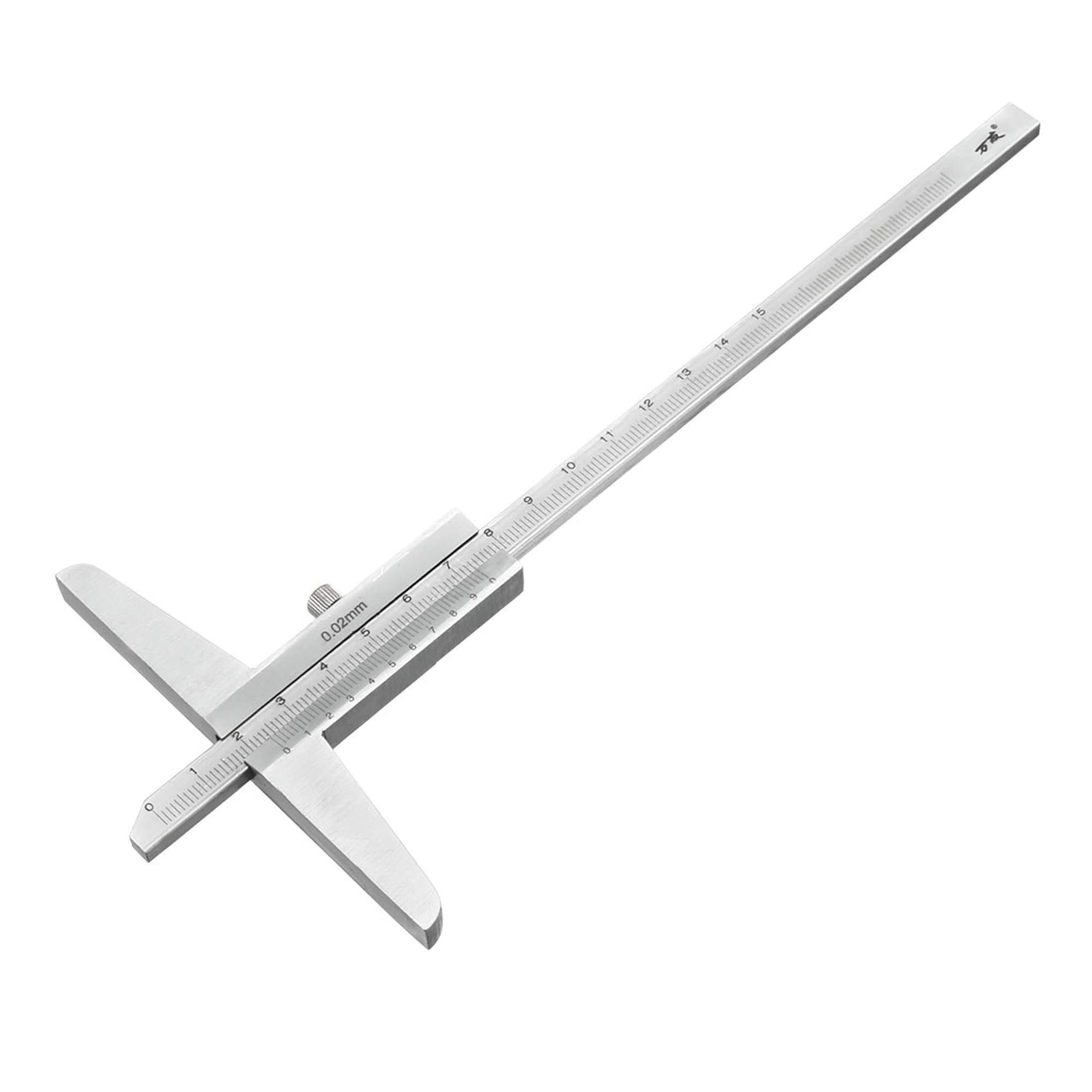 Uxcell 150mm x 0.02mm Carbon Steel Depth Gauge Caliper - Walmart.com