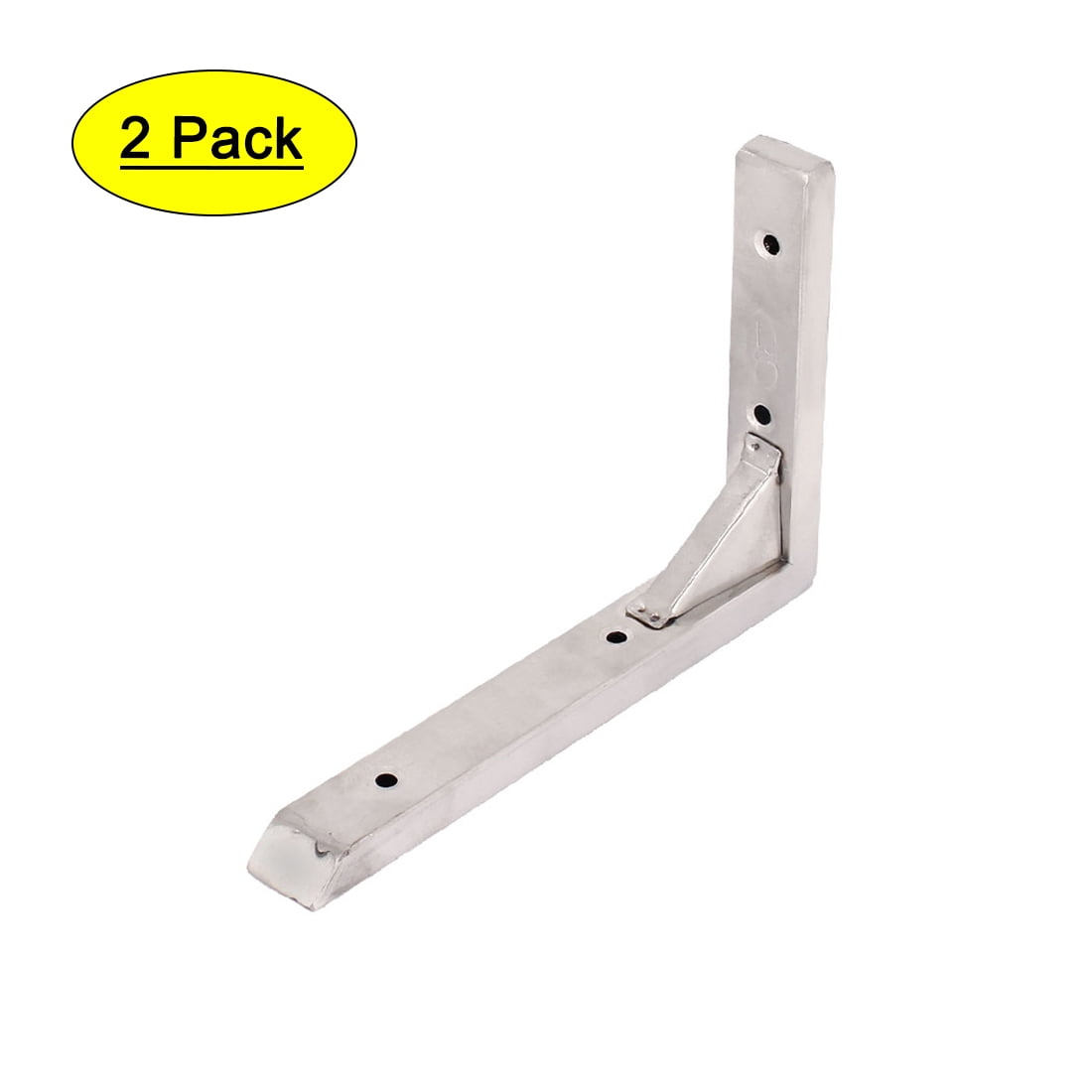 Uxcell 150mm x 100mm Stainless Steel L Shape Shelf Support Corner Angle ...