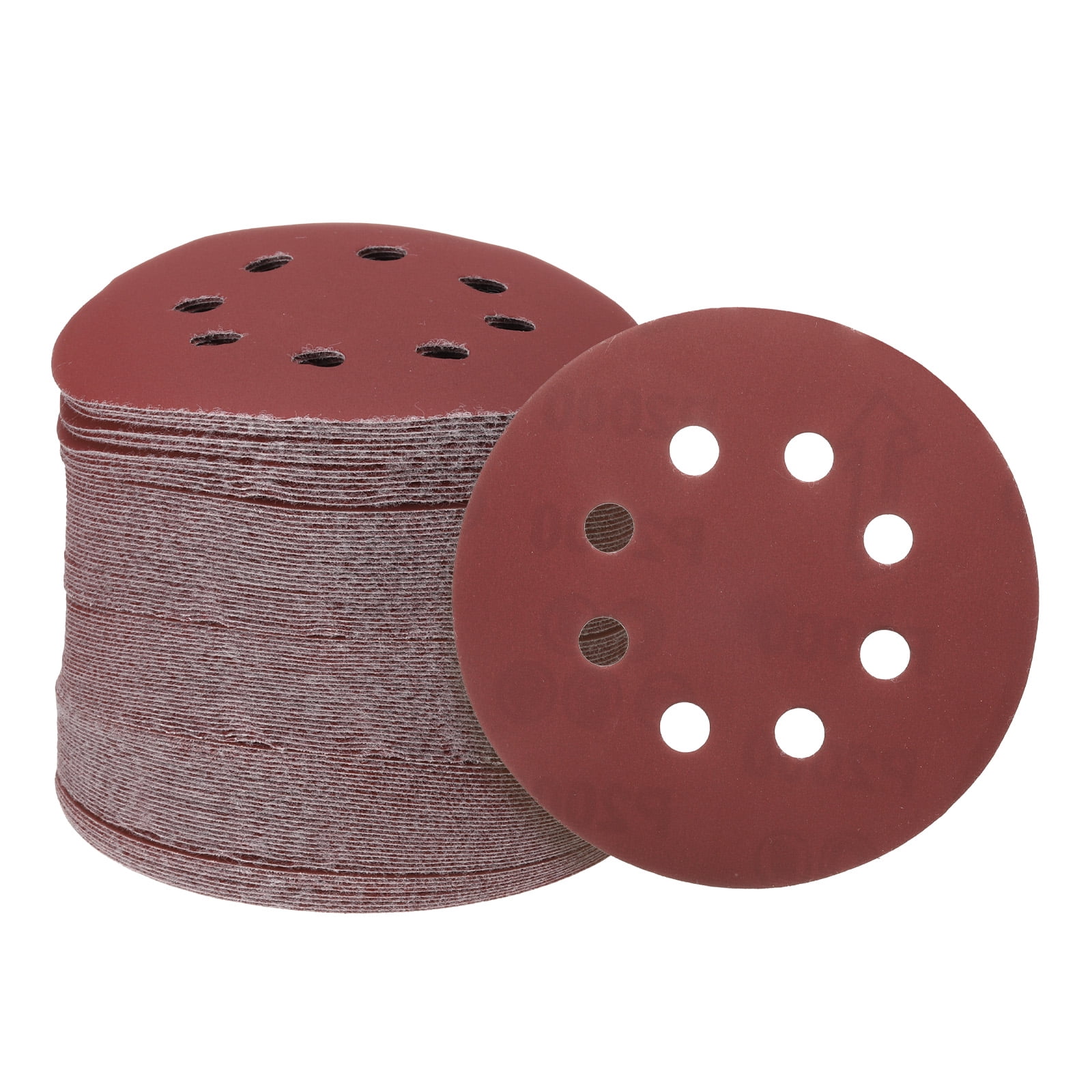 Uxcell 150pcs 5" Hook and Loop Sanding Discs 2000 Grit 8-Hole Sandpaper ...