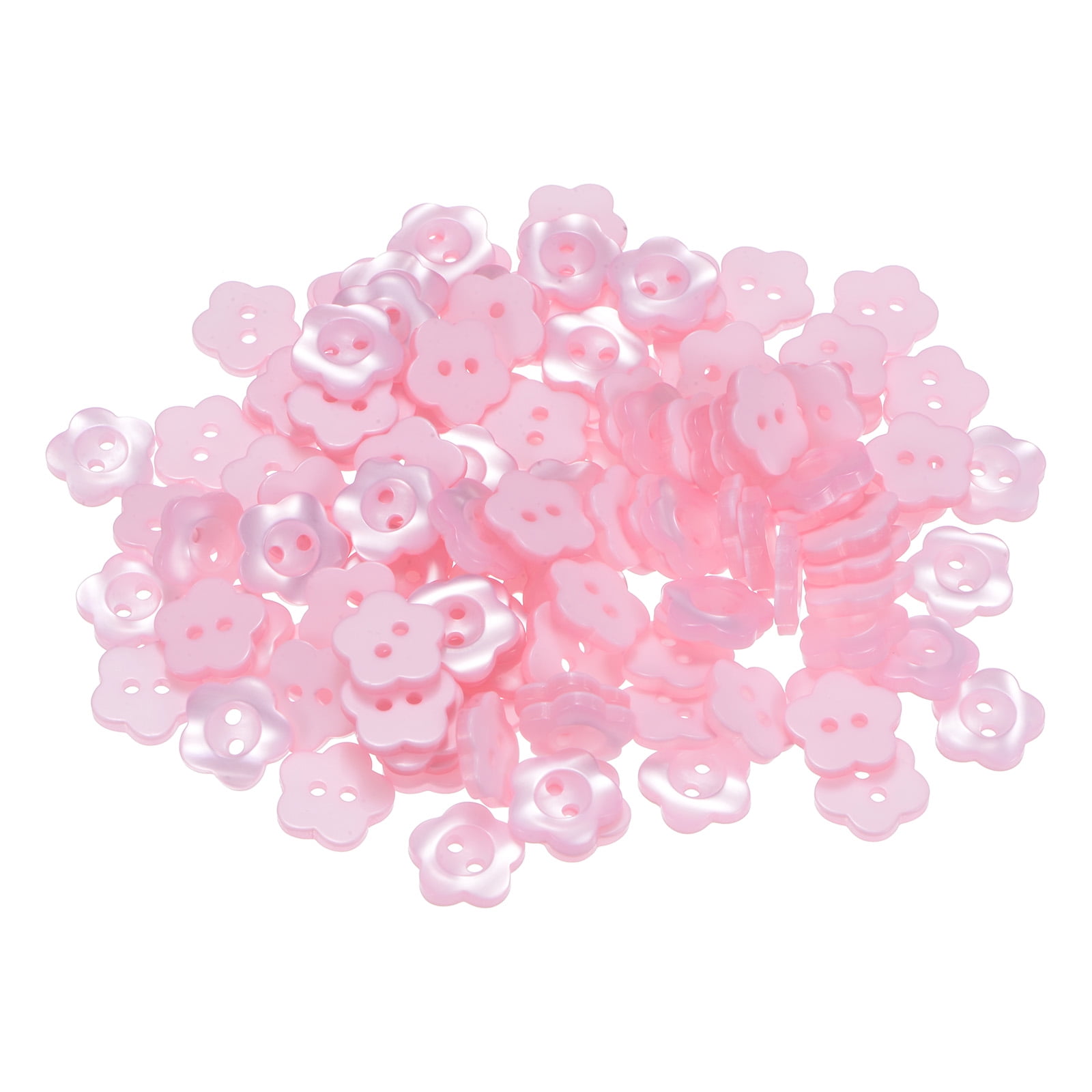 Uxcell Flower Sewing Buttons Resin Torx 2-Hole Craft Buttons 1/2" 150 ...