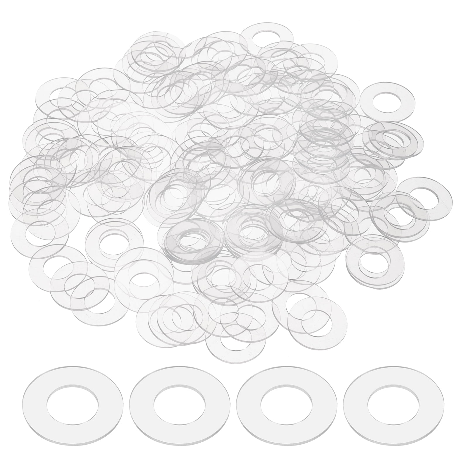 Uxcell 150Pcs M6 Flat Washers 6mm ID 20mm OD 1mm Thick Sealing Gasket ...