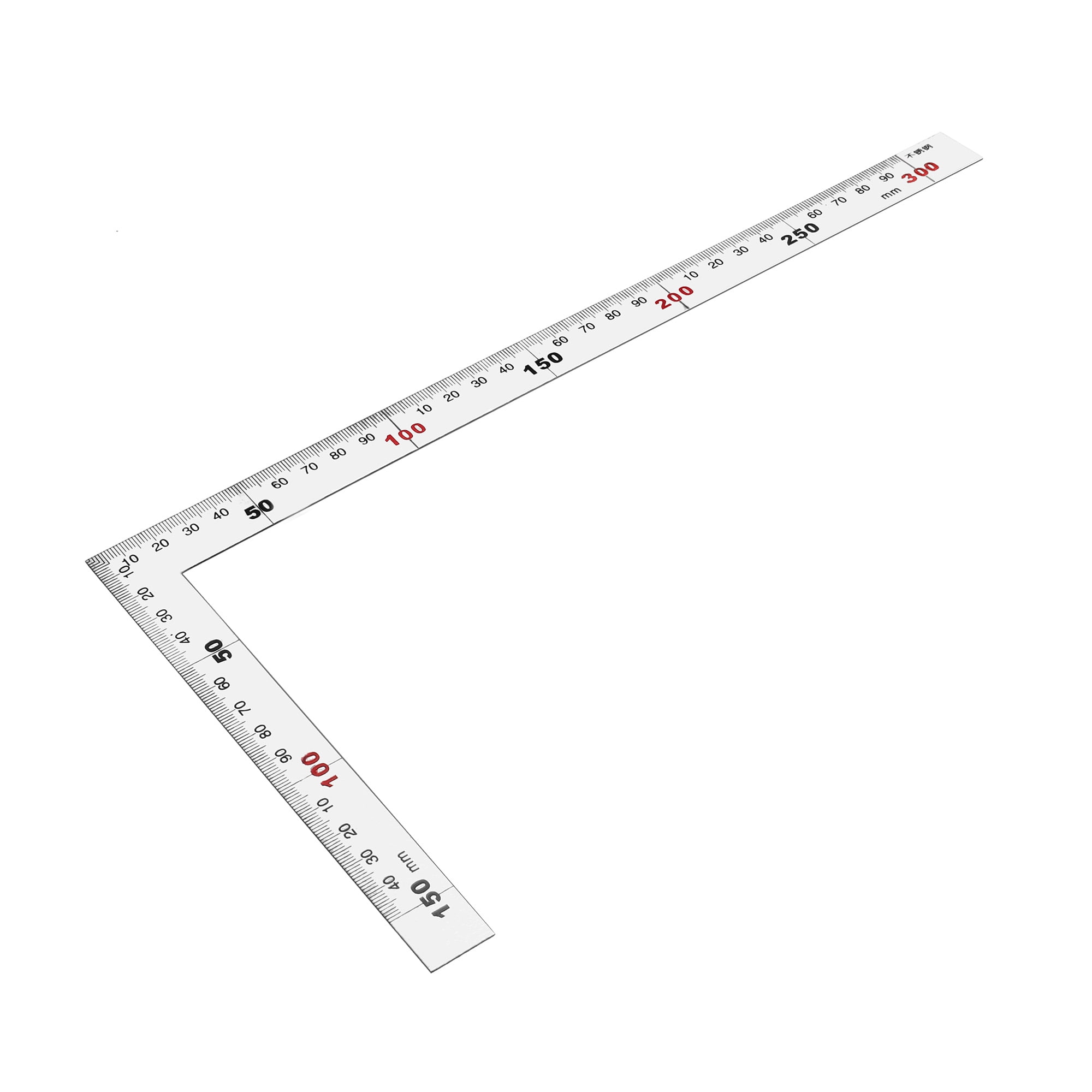 Uxcell 150x300mm L Square Steel Scale Square Ruler 90 Degree Angle ...