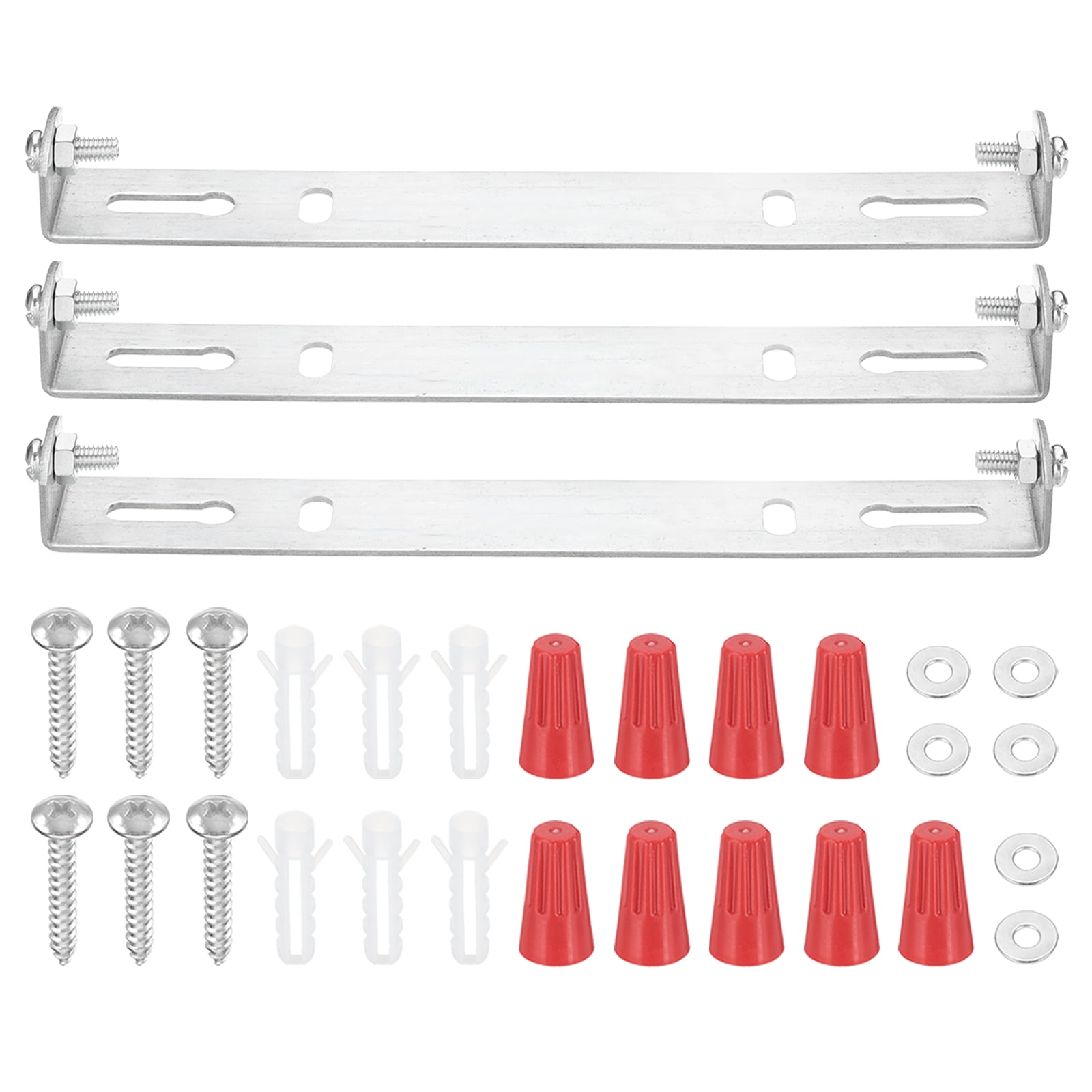 Uxcell 155mm (6.1") Universal Light Fixture Mounting Bracket Kit, 3 Set ...