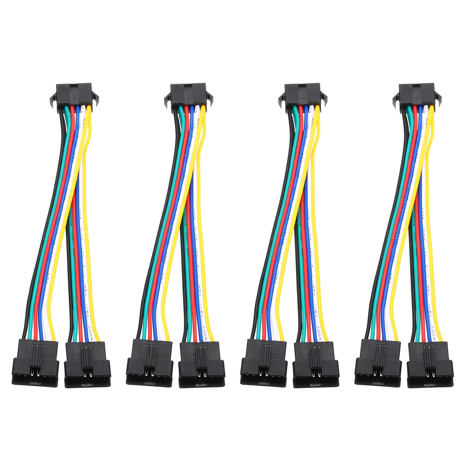 Uxcell 15CM 1 to 2 ARGB Splitter Cable, 4 Pcs PWM Fans RGB Extension ...
