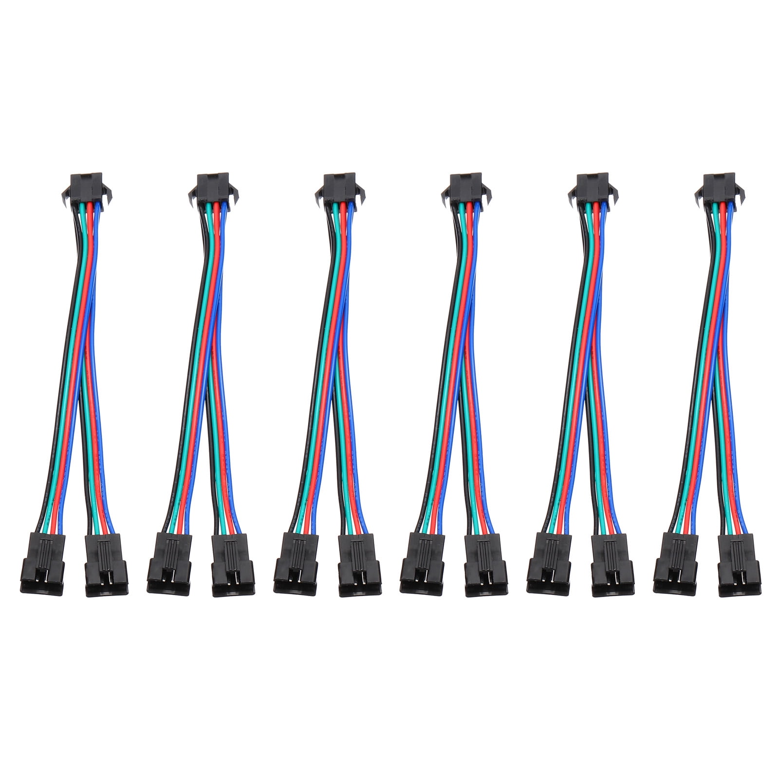 Uxcell 15CM 1 to 2 ARGB Splitter Cable, 6 Pcs PWM Fan RGB Extension ...
